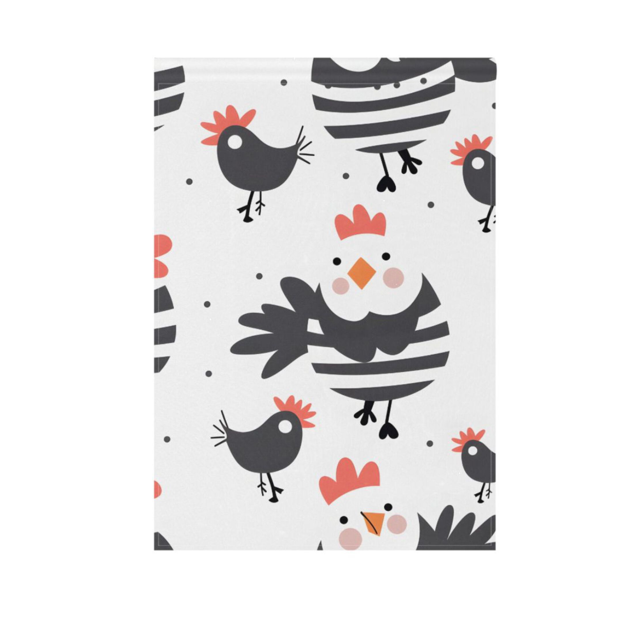 Garden Flag 28"x40" Cute Chickens and Dots Double-Sided Yard Flags for ...