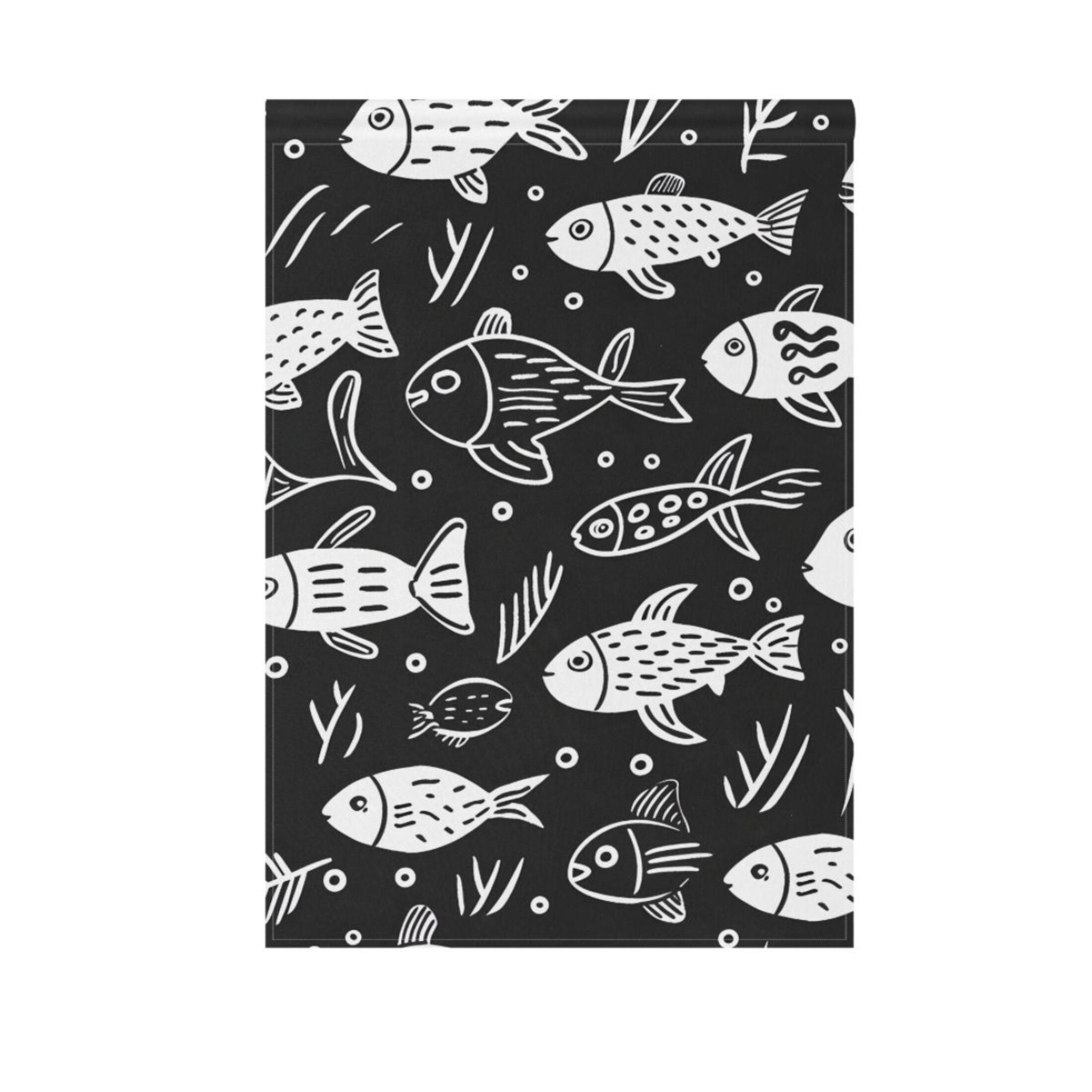 Garden Flag 28"x40" Cute Doodle Fishes Double-Sided Yard Flags for ...