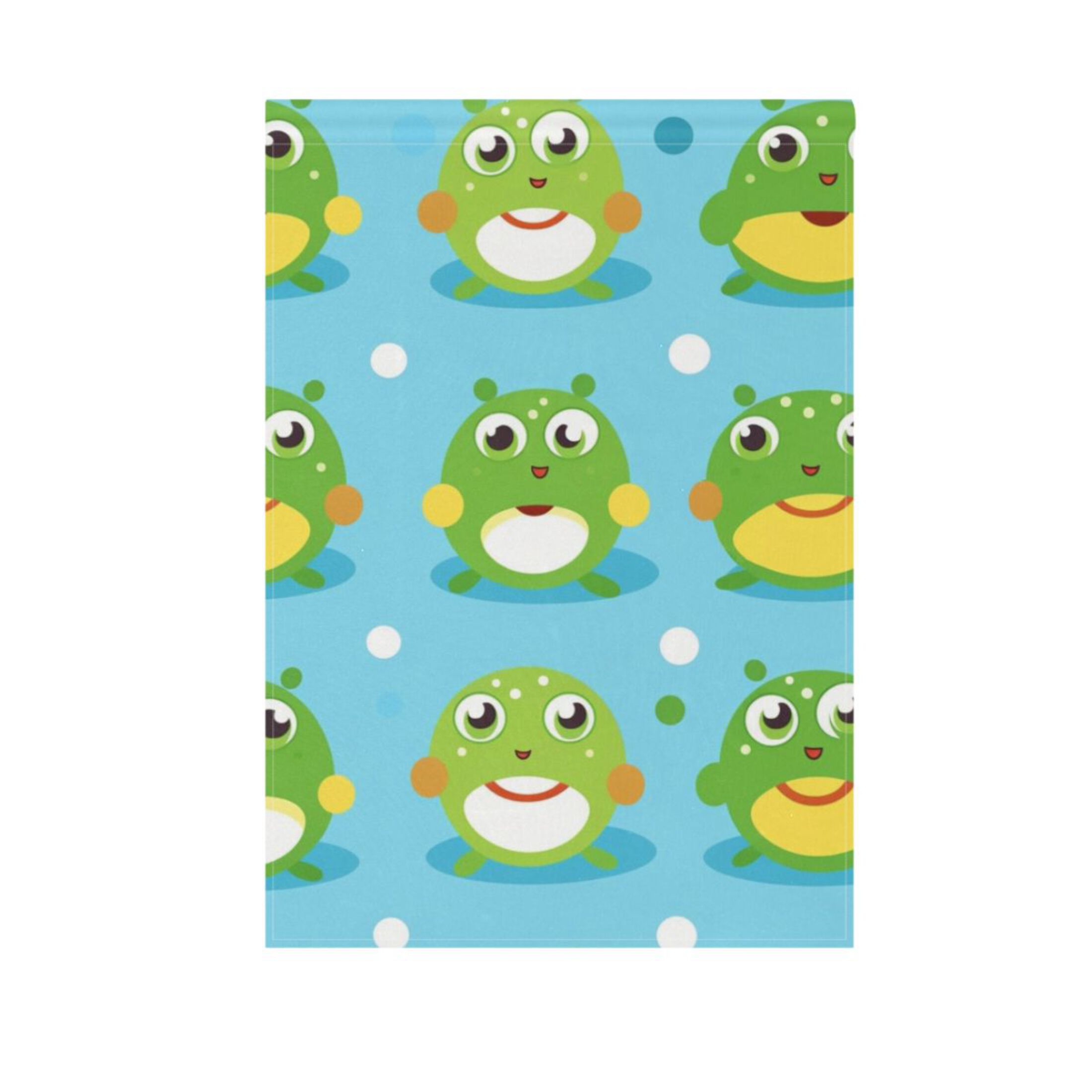 Garden Flag 28"x40" Cute Frogs with Big Eye Double-Sided Yard Flags for ...
