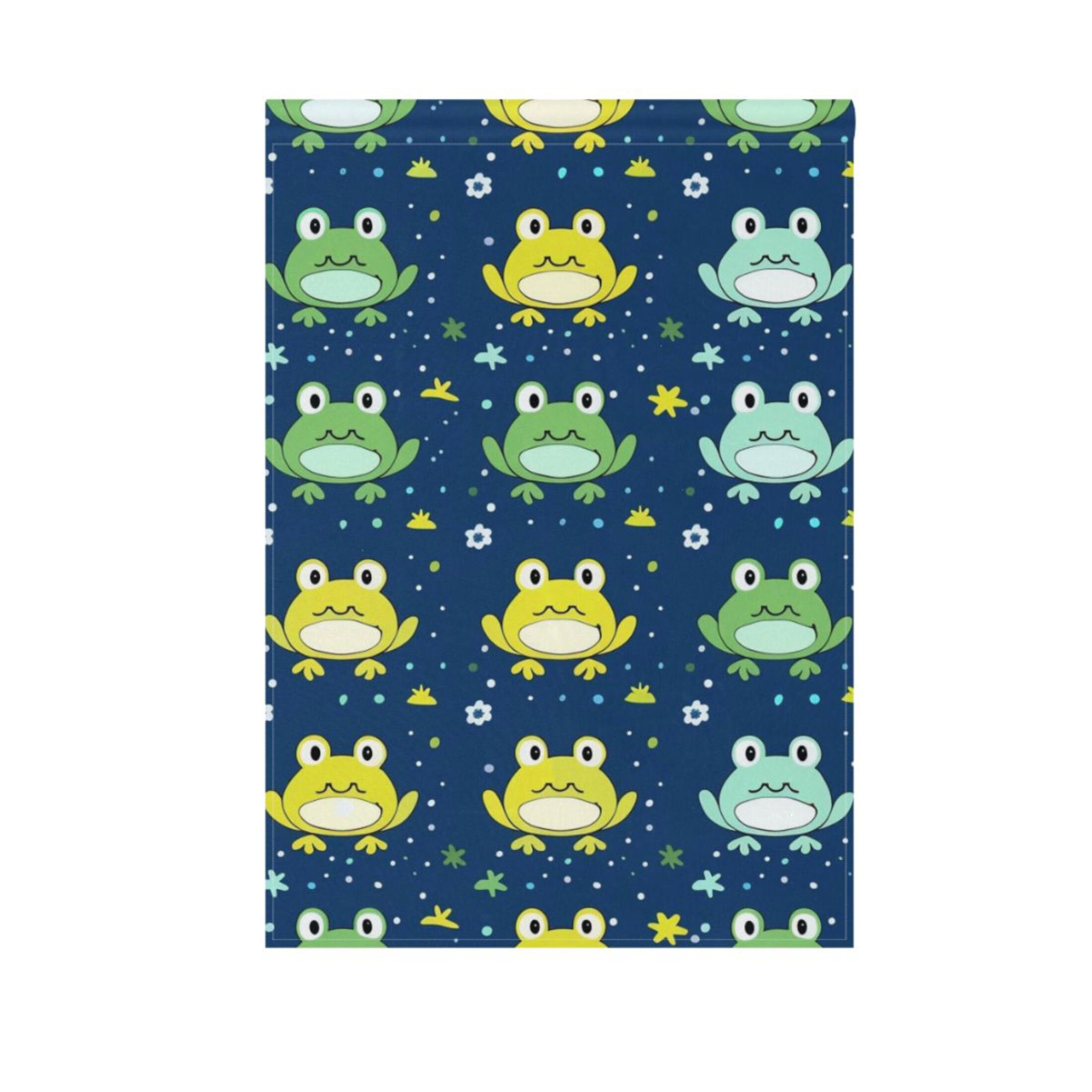 Garden Flag 28"x40" Cute Frogs with Flowers Double-Sided Yard Flags for ...