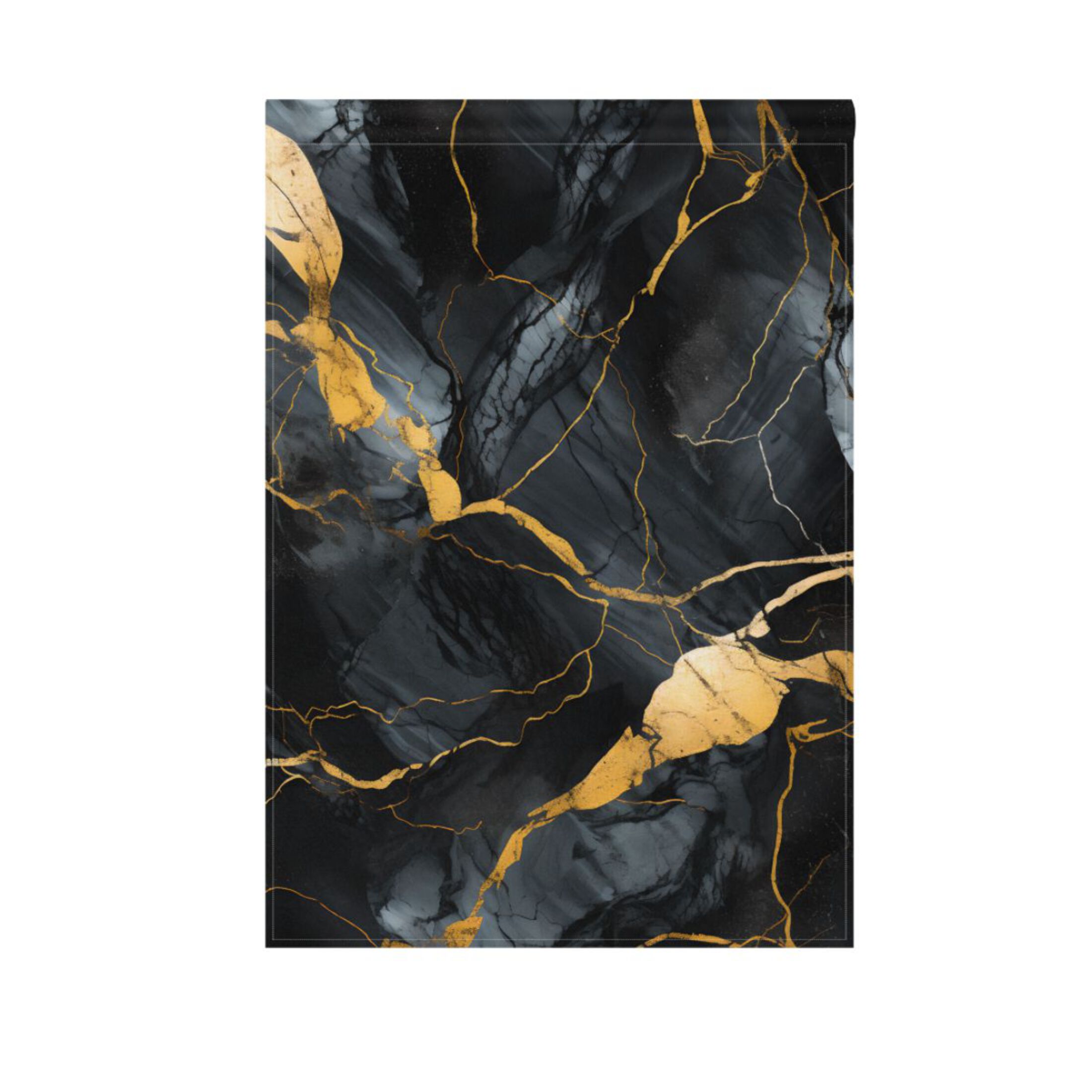 Garden Flag 28"x40" Dark and Light Black Marble Double-Sided Yard Flags ...
