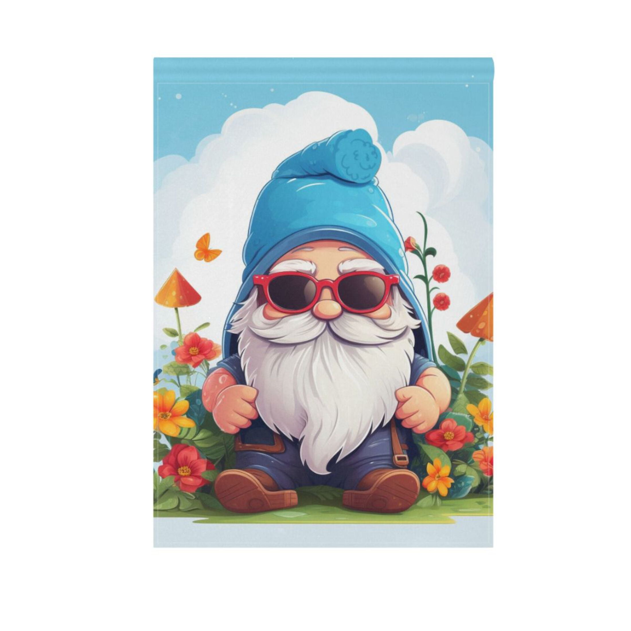 Garden Flag 28"x40" Dwarf in Flowers Double-Sided Yard Flags for ...