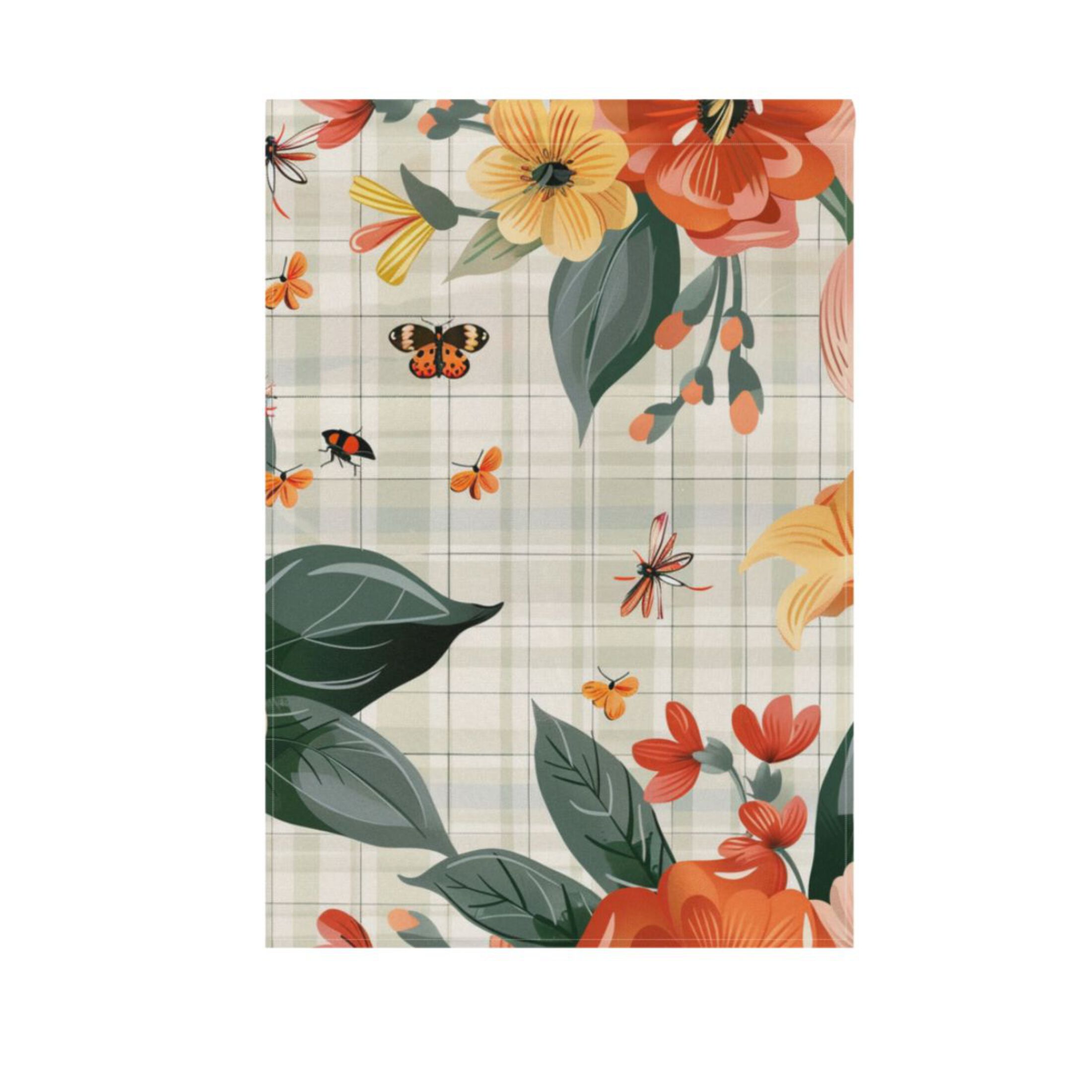 Garden Flag 28"x40" Flowers and Insects Double-Sided Yard Flags for ...
