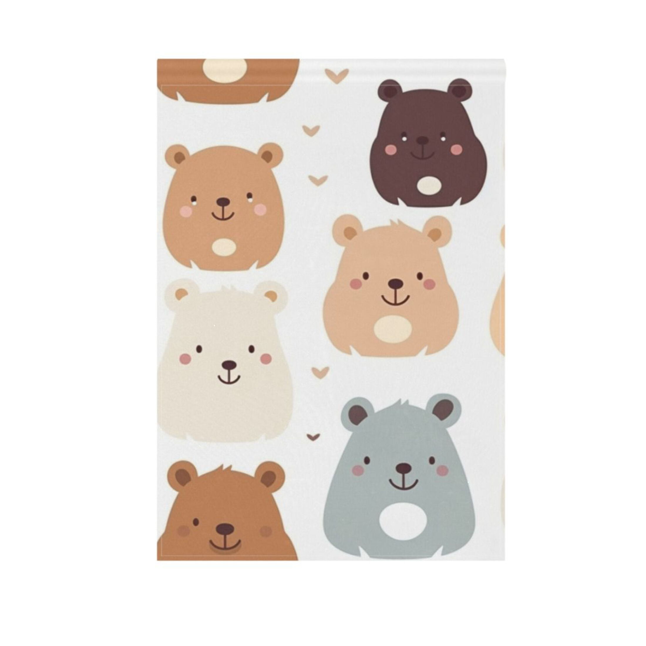 Garden Flag 28"x40" Happy Bear Faces Double-Sided Yard Flags for ...