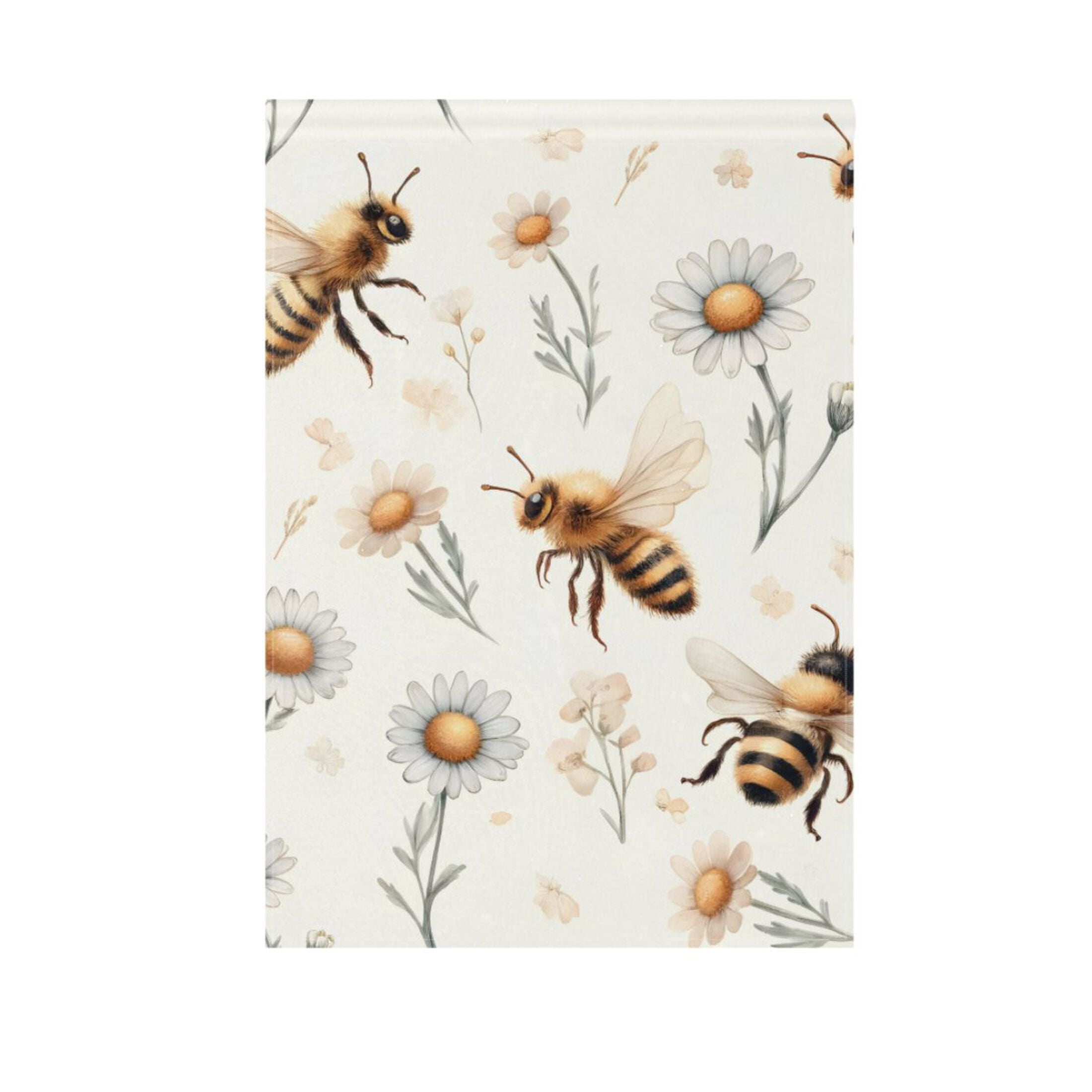 Garden Flag 28"x40" Honey Bee and Daisy Flower Double-Sided Yard Flags ...