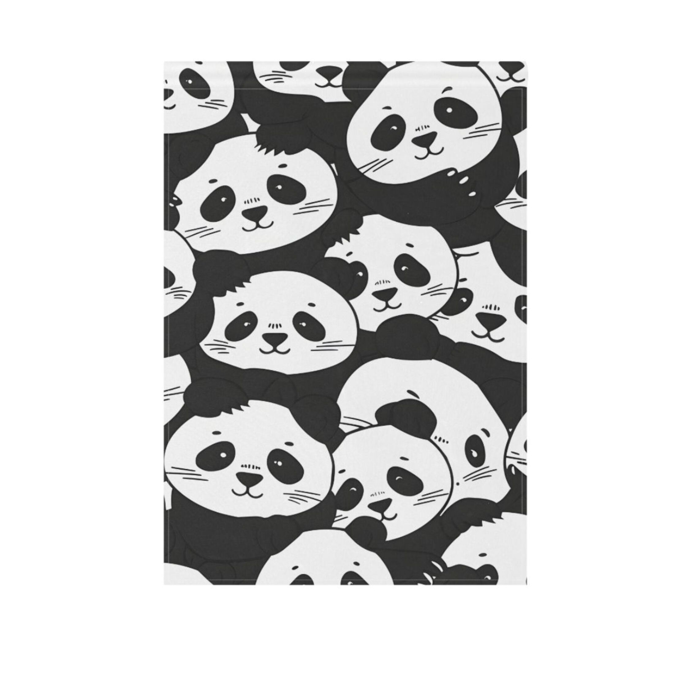 Garden Flag 28"x40" Lovely Little Panda Face Double-Sided Yard Flags ...