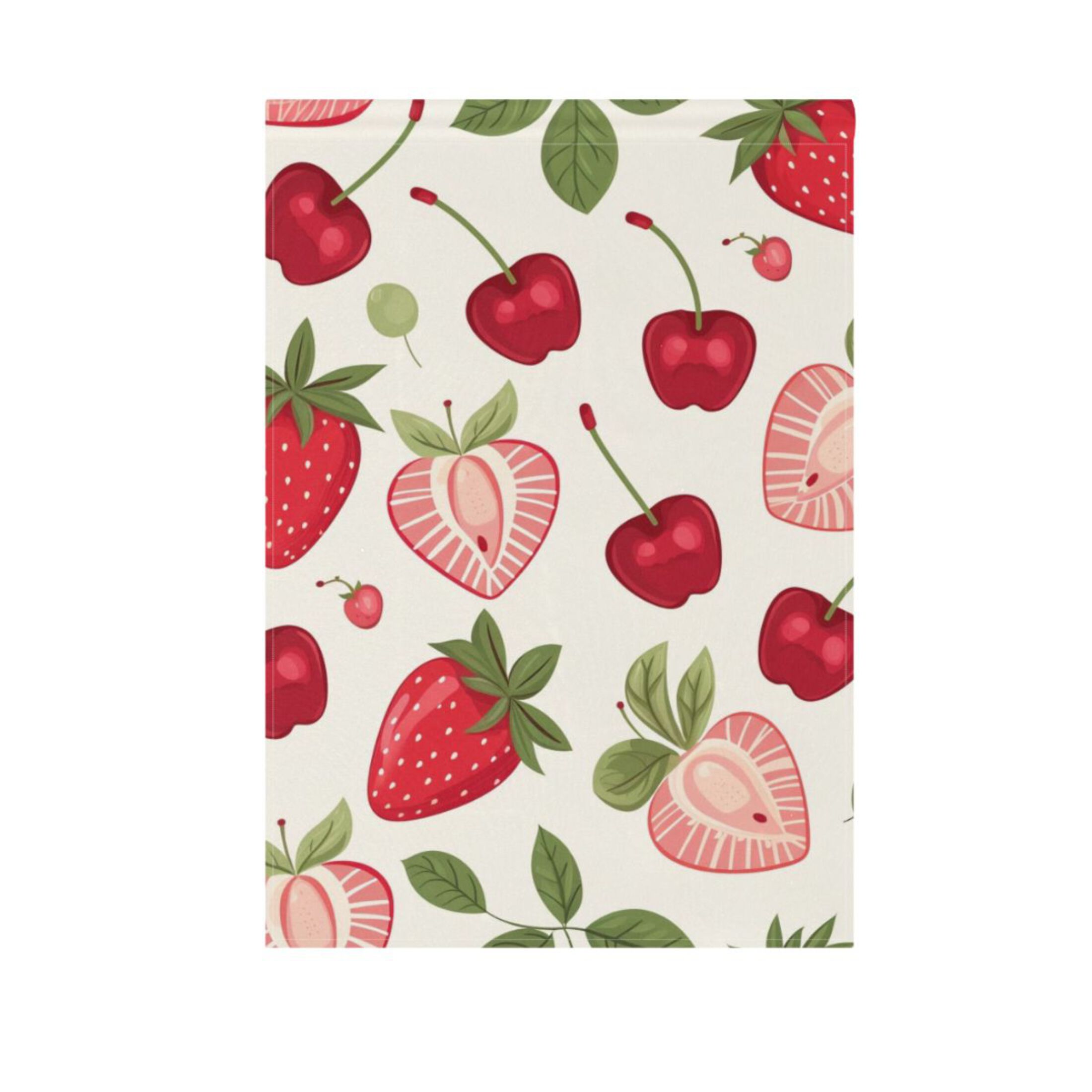 Garden Flag 28"x40" Strawberry Cherries Berries Double-Sided Yard Flags ...
