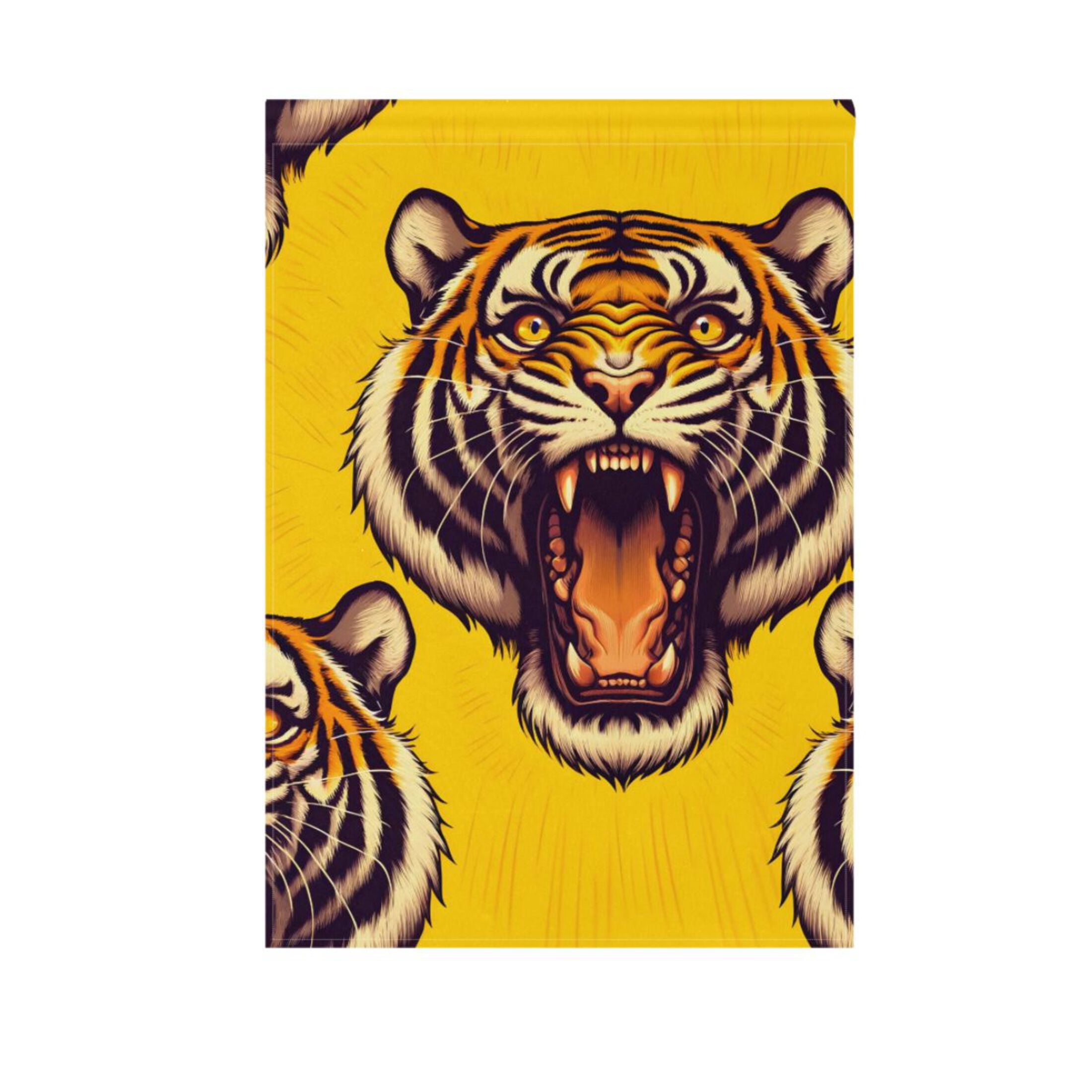Garden Flag 28"x40" Tigers with Big Mouth Double-Sided Yard Flags for ...