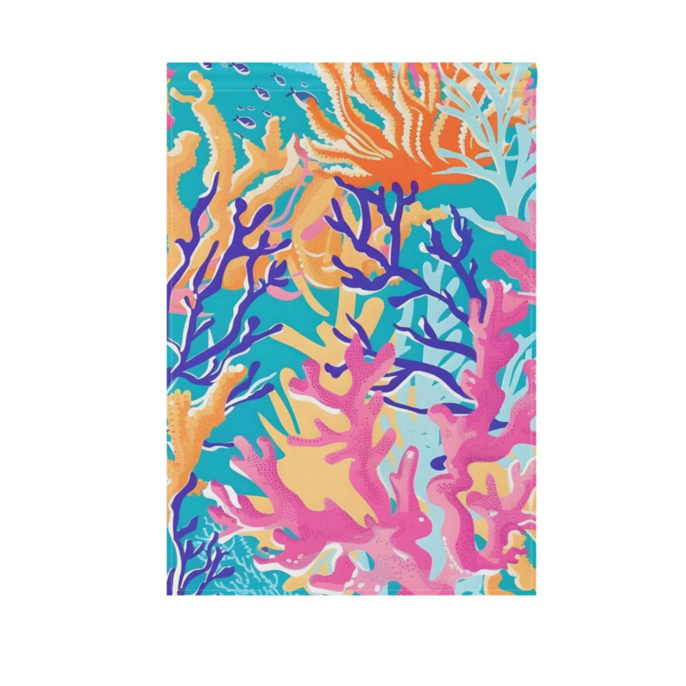 Garden Flag 28"x40" Tropical Coral Reef Double-Sided Yard Flags for ...