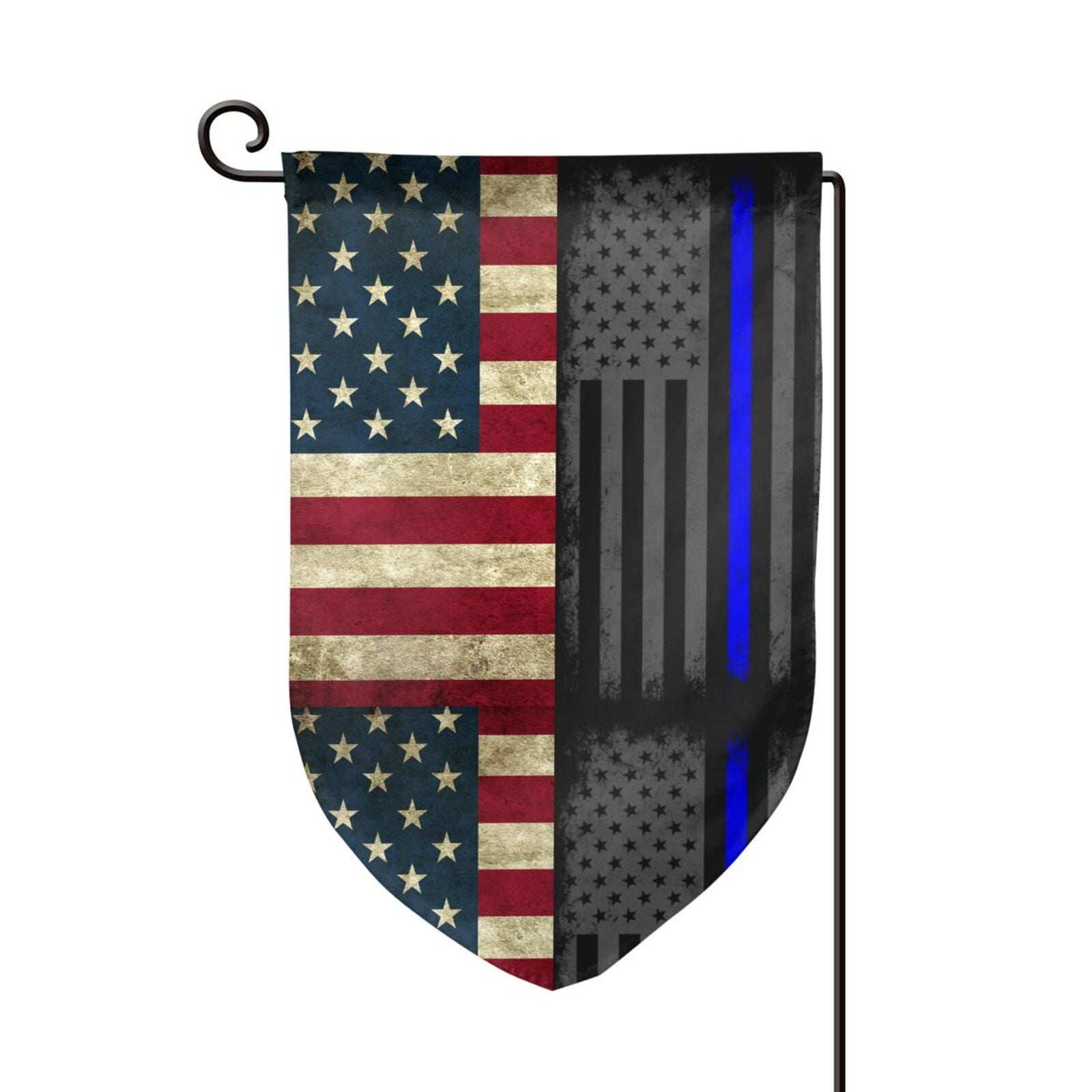Garden Flag America Thin Blue Line Flag Double Sided Small Yard Holiday ...