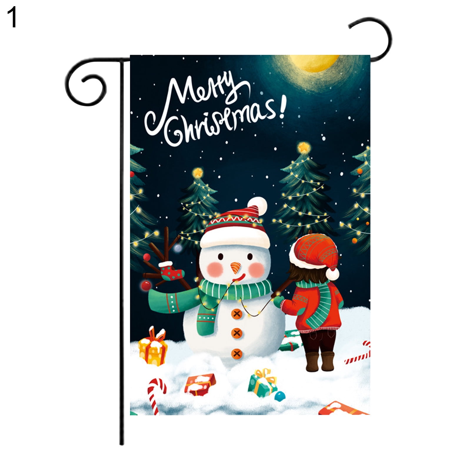 Garden Flag Colorfast Tear Resistant Poly Pongee Christmas Decorative ...