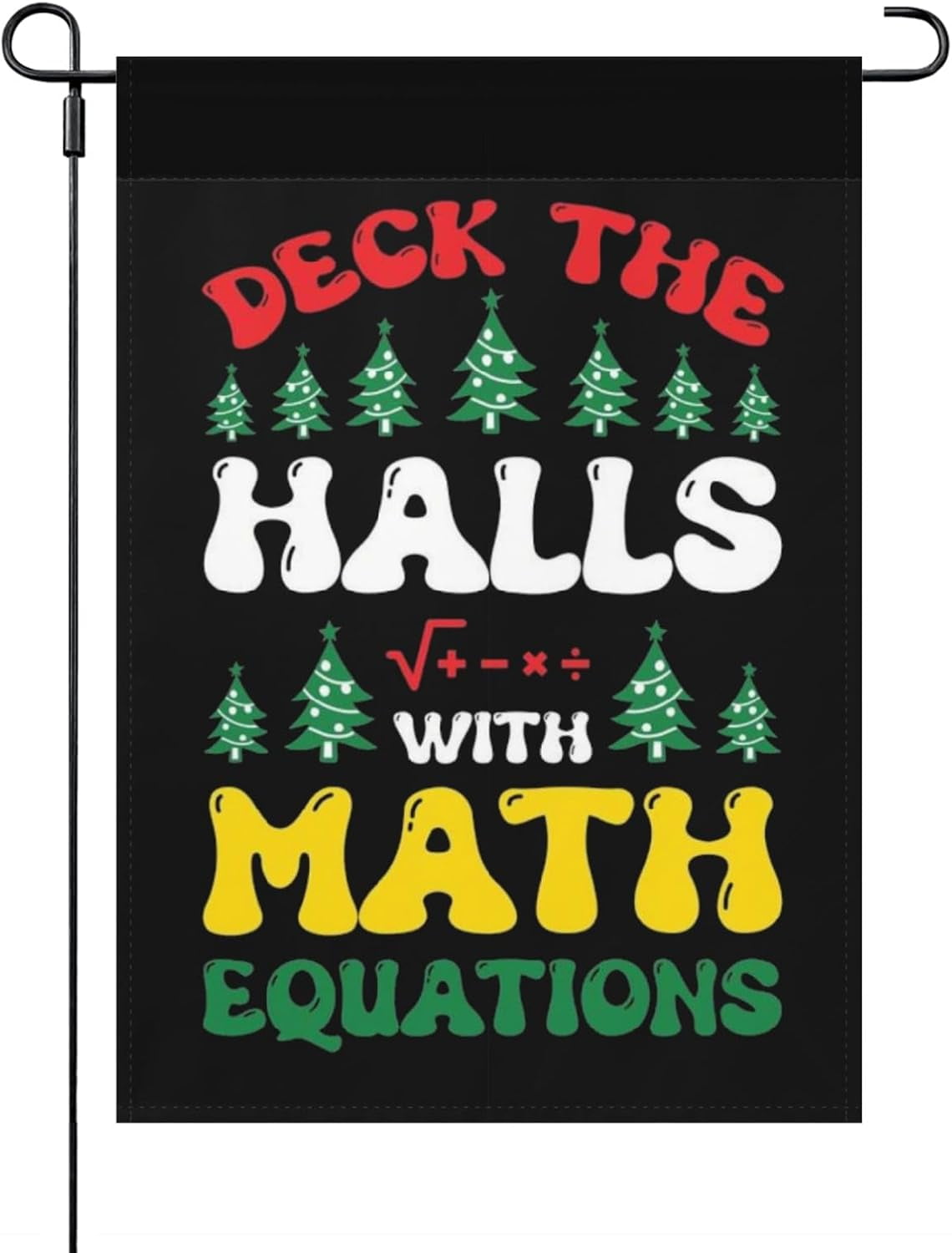 Garden Flag Deck The Halls With Math Equations House Flag Double ...