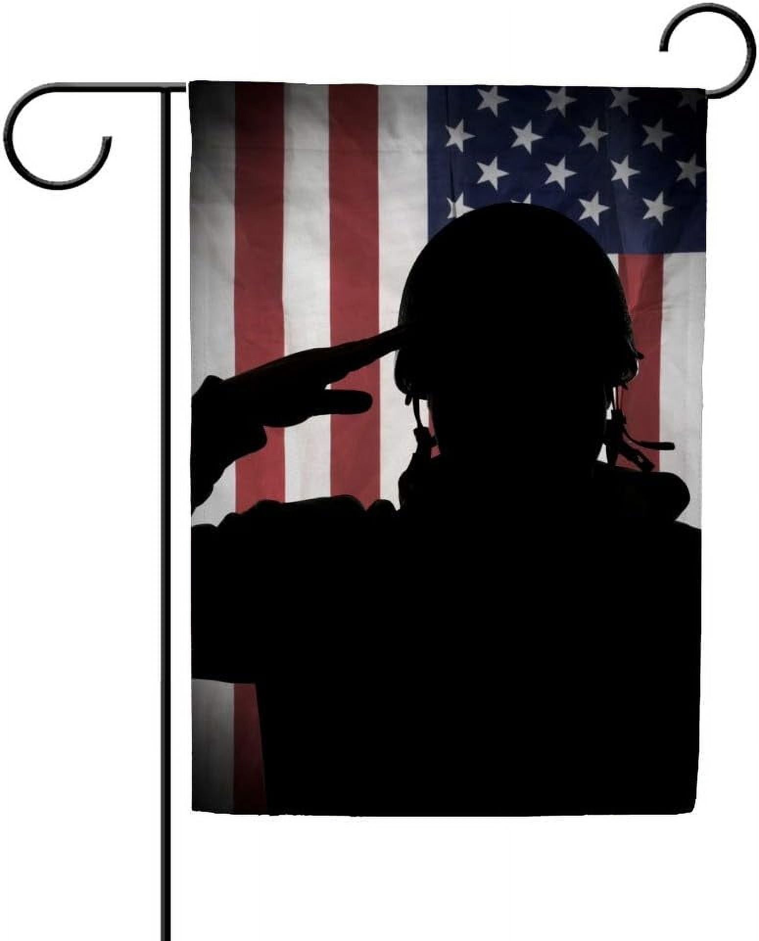Garden Flag Double Sided Durable Yard Flag, Memorial Day Soldiers ...