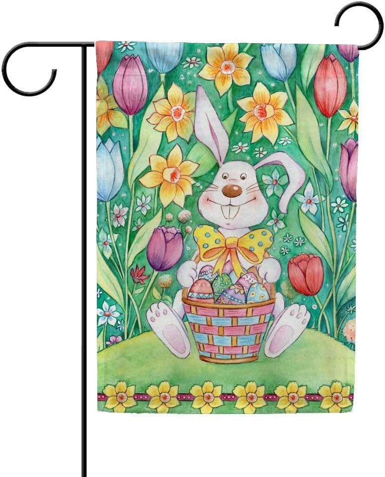 Garden Flag Double Sided Durable Yard Flag, Watercolor Easter ...