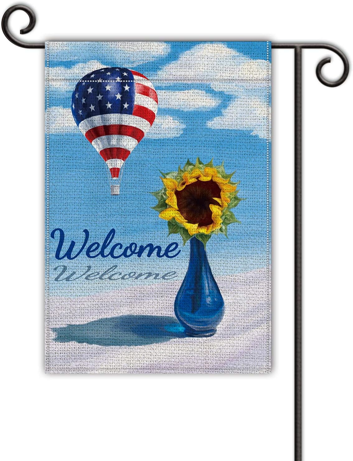 Garden Flag Double Sided Linen House Flags for Home Garden Yard Office ...