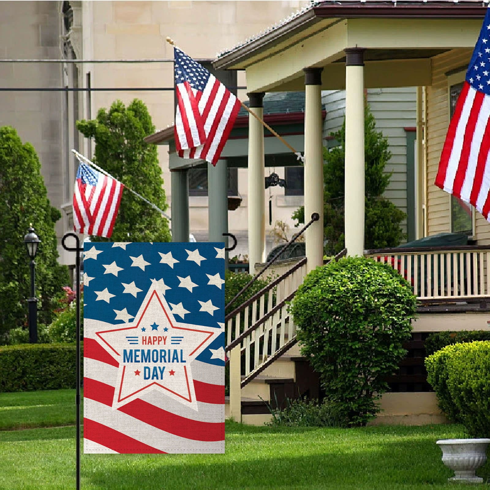 Garden Flag Double Sided USA Flag USA 4Th July Independence Day Home ...