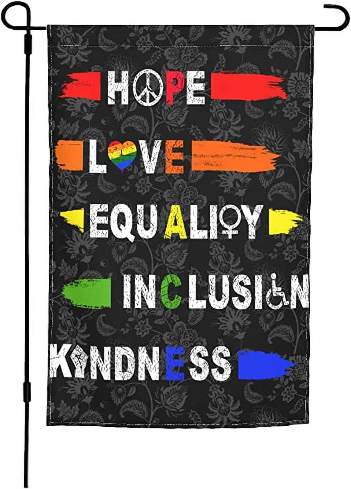 Garden Flag With English Text "In A World Where You Can Be Anything Be ...