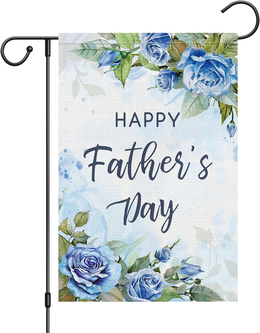 There Is A Garden Flag With The English Words "Happy Father'S Day ...