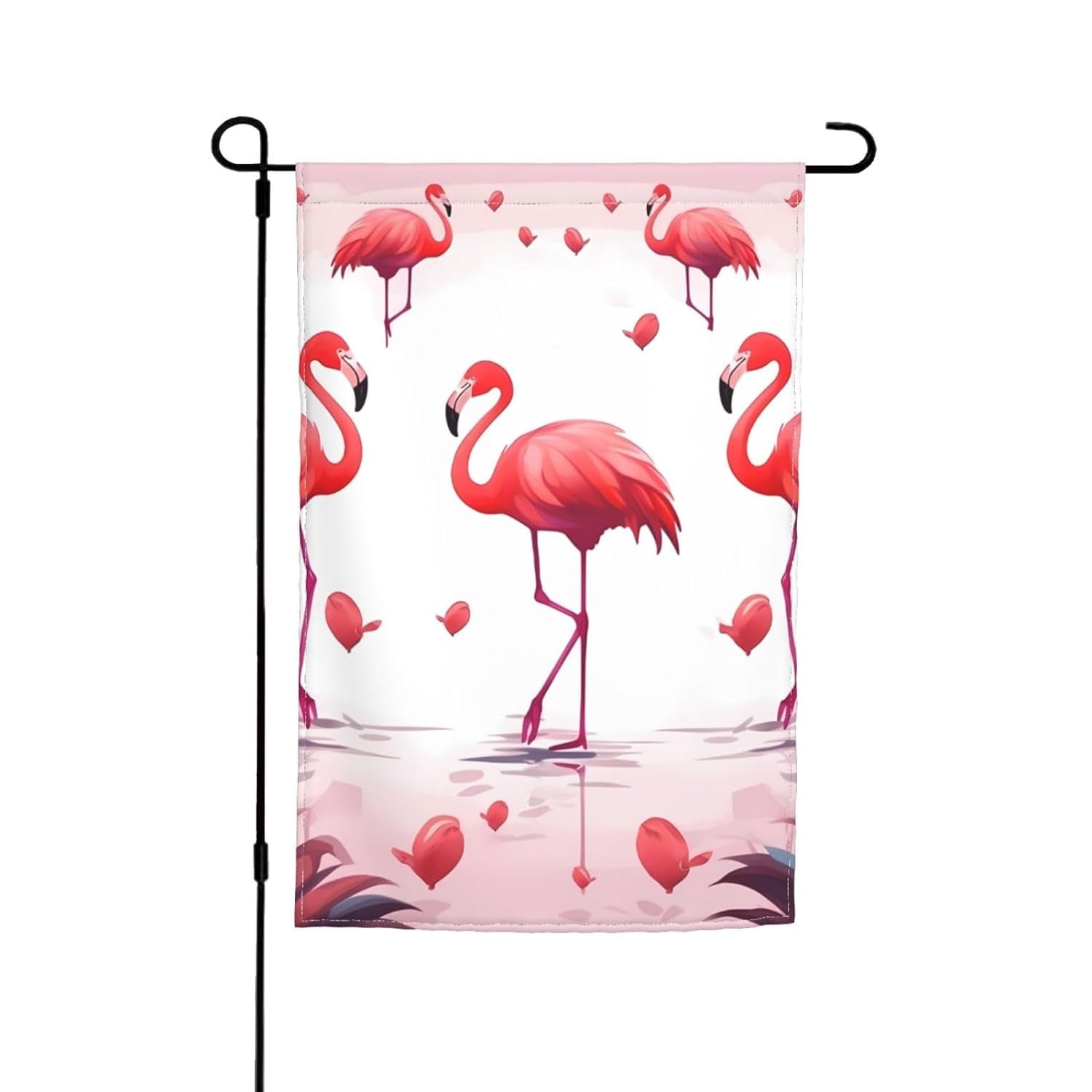 Garden Flag Flag for Outside Lovely Flamingos Double Sided Holiday Flag ...