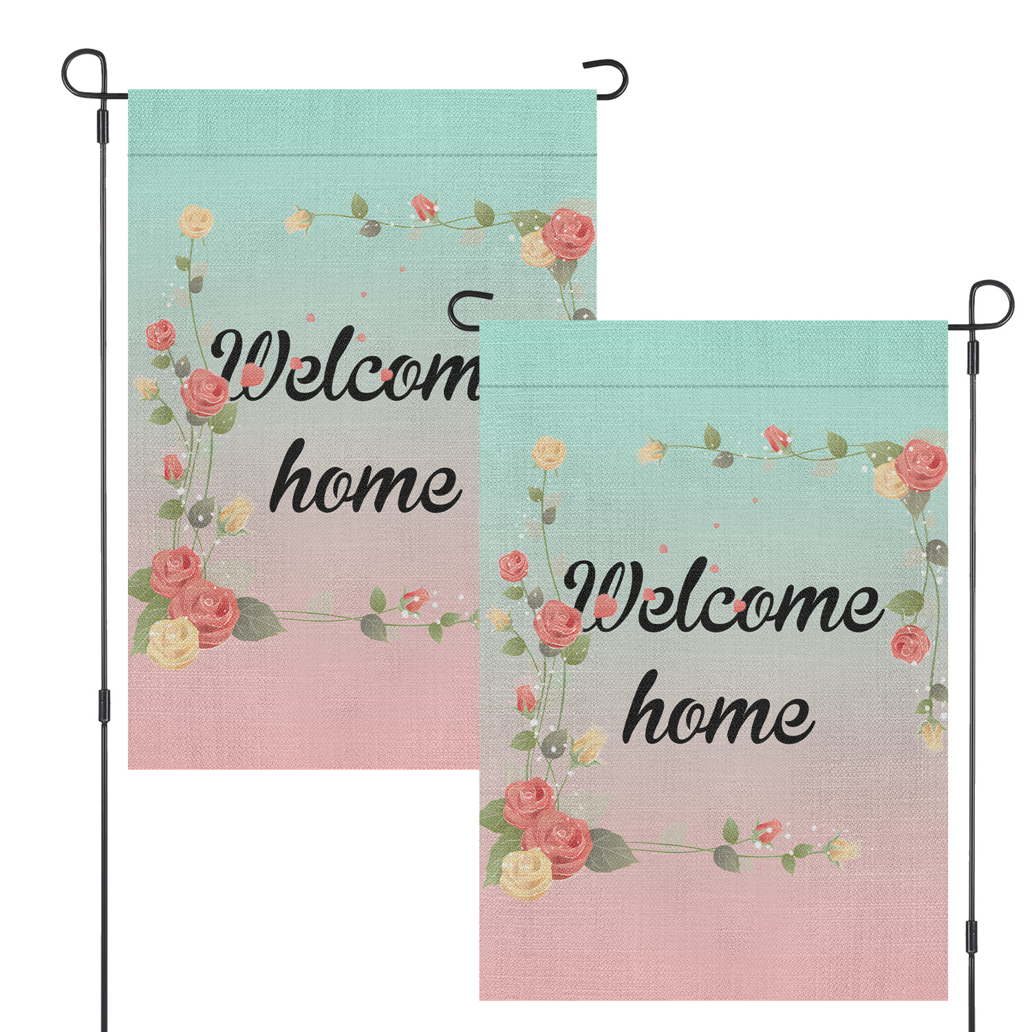 Garden Flag Full Polyester Imitation Linen – Premium Outdoor Yard Flags ...