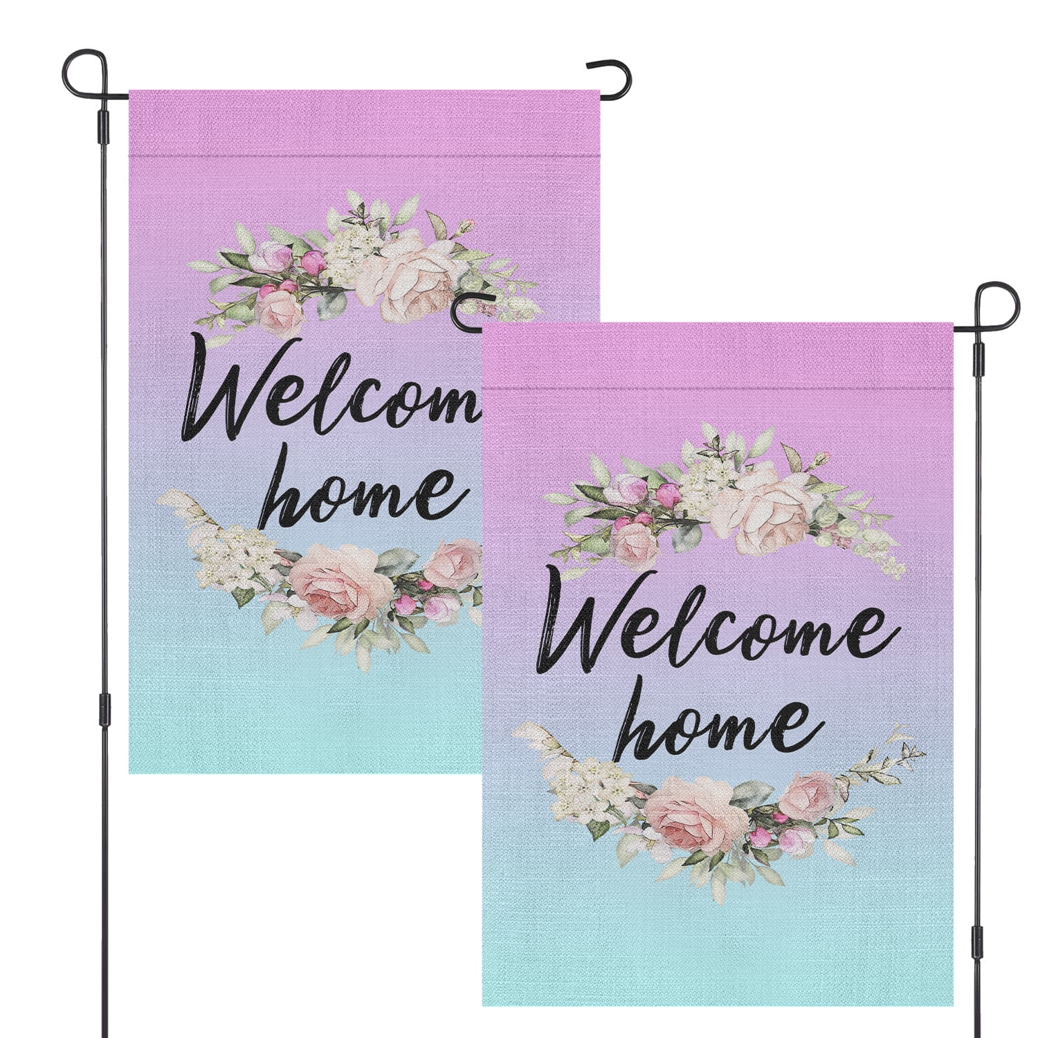 Garden Flag Full Polyester Imitation Linen – Welcome Home Allegiance ...