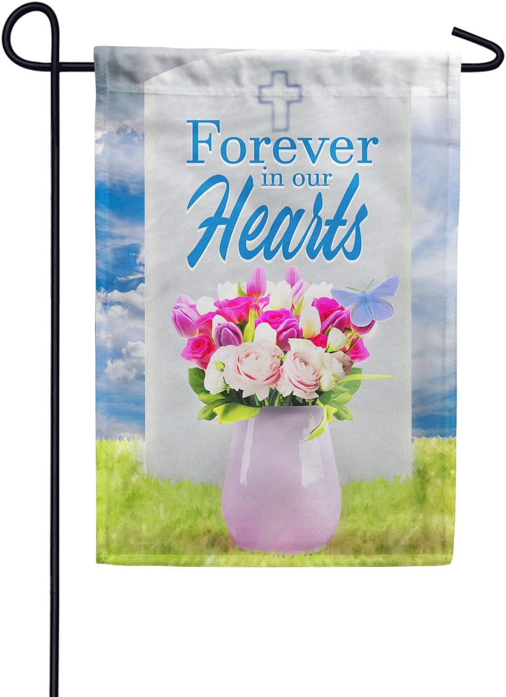 Garden Flag - Gone But Never Forgotten, Cemetery Memorial Religious ...