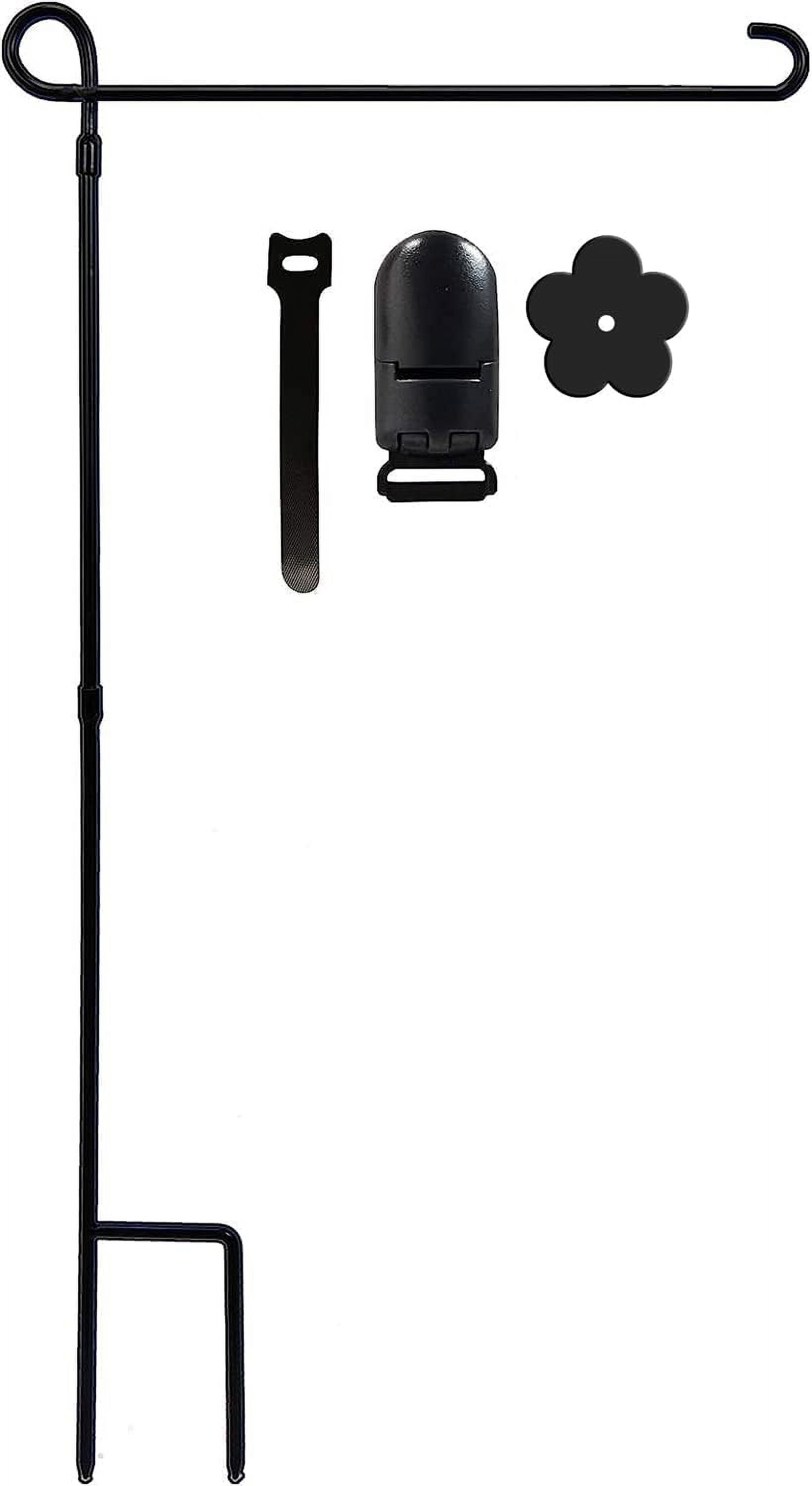 Garden Flag Holder Stand, Premium Yard Flag Holder Weather-Proof Metal ...