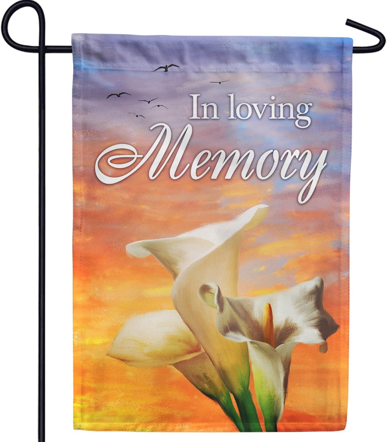 Garden Flag - In Loving Memory (Lilies), Cemetery Memorial Religious ...
