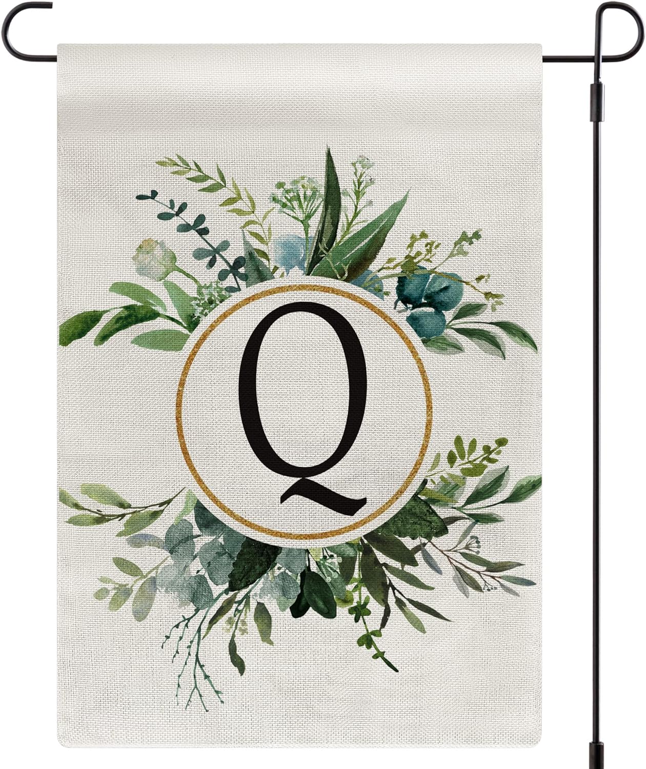 Garden Flag Monogram Letter Q Family Last Name Double Sided Yard Flag ...