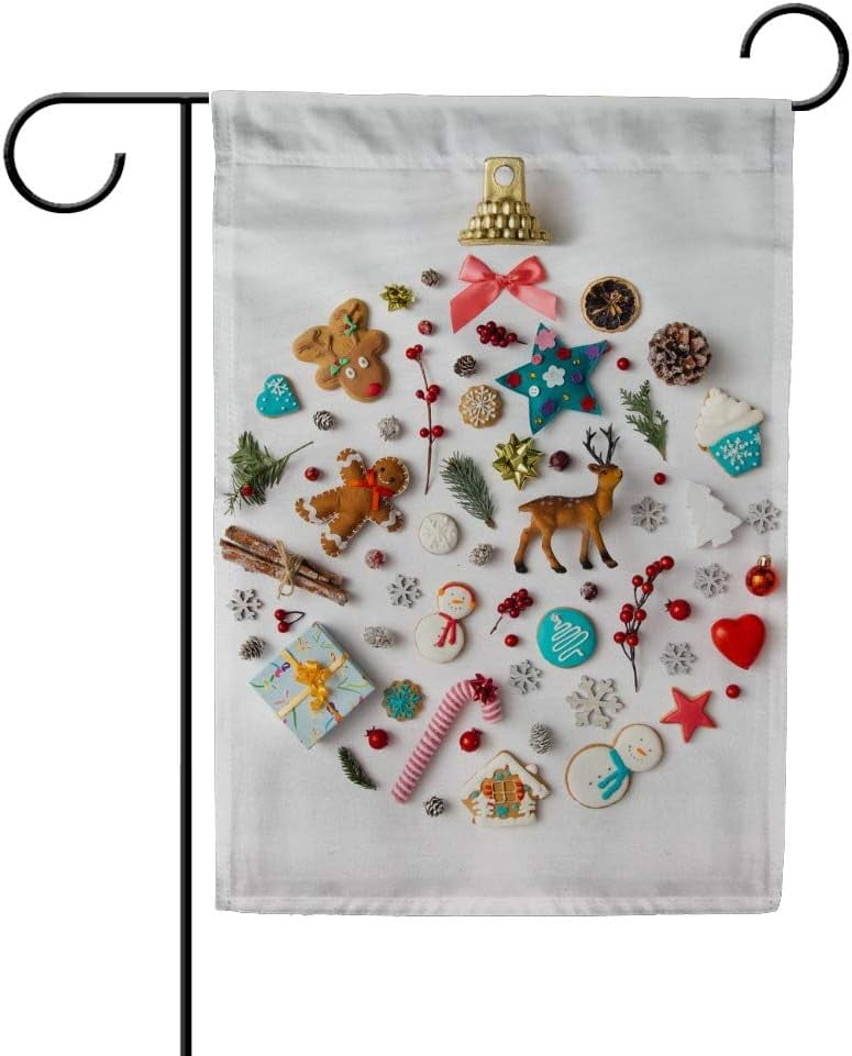 Garden Flag Outdoor Flags Banners ﻿Christmas Bauble Made Decoration ...