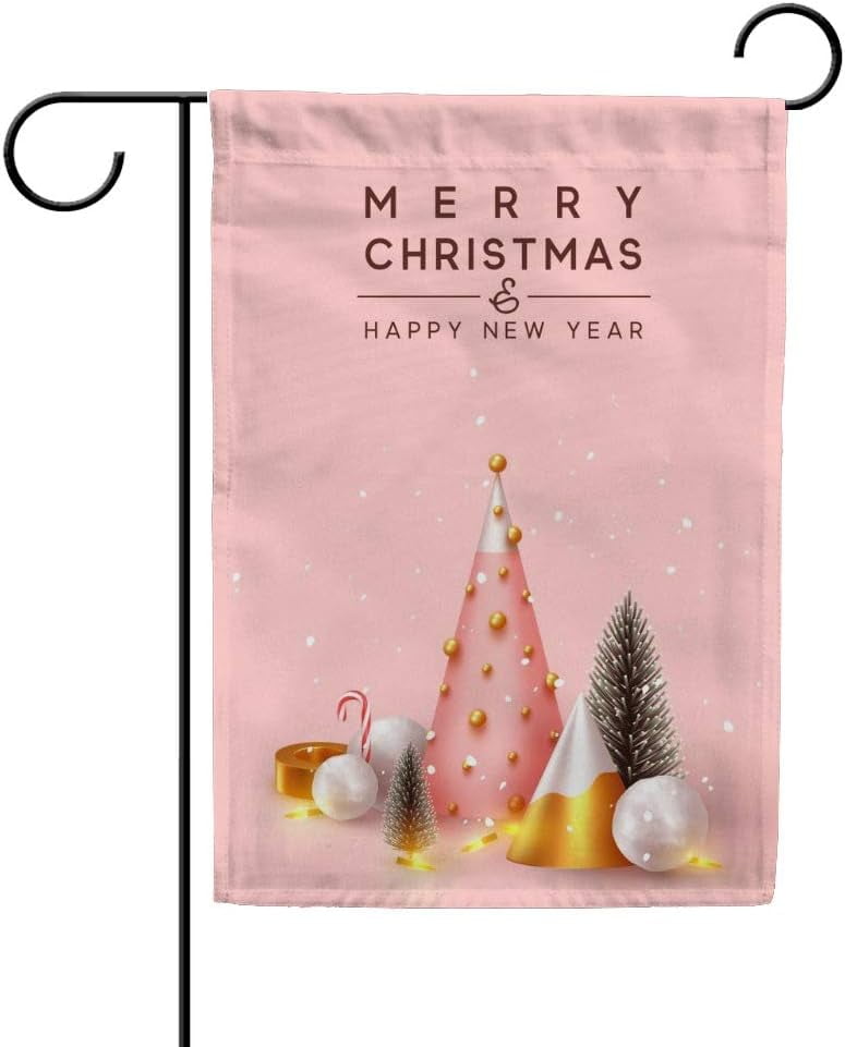 Garden Flag Outdoor Flags Banners ﻿Minimal Background 3D Christmas ...