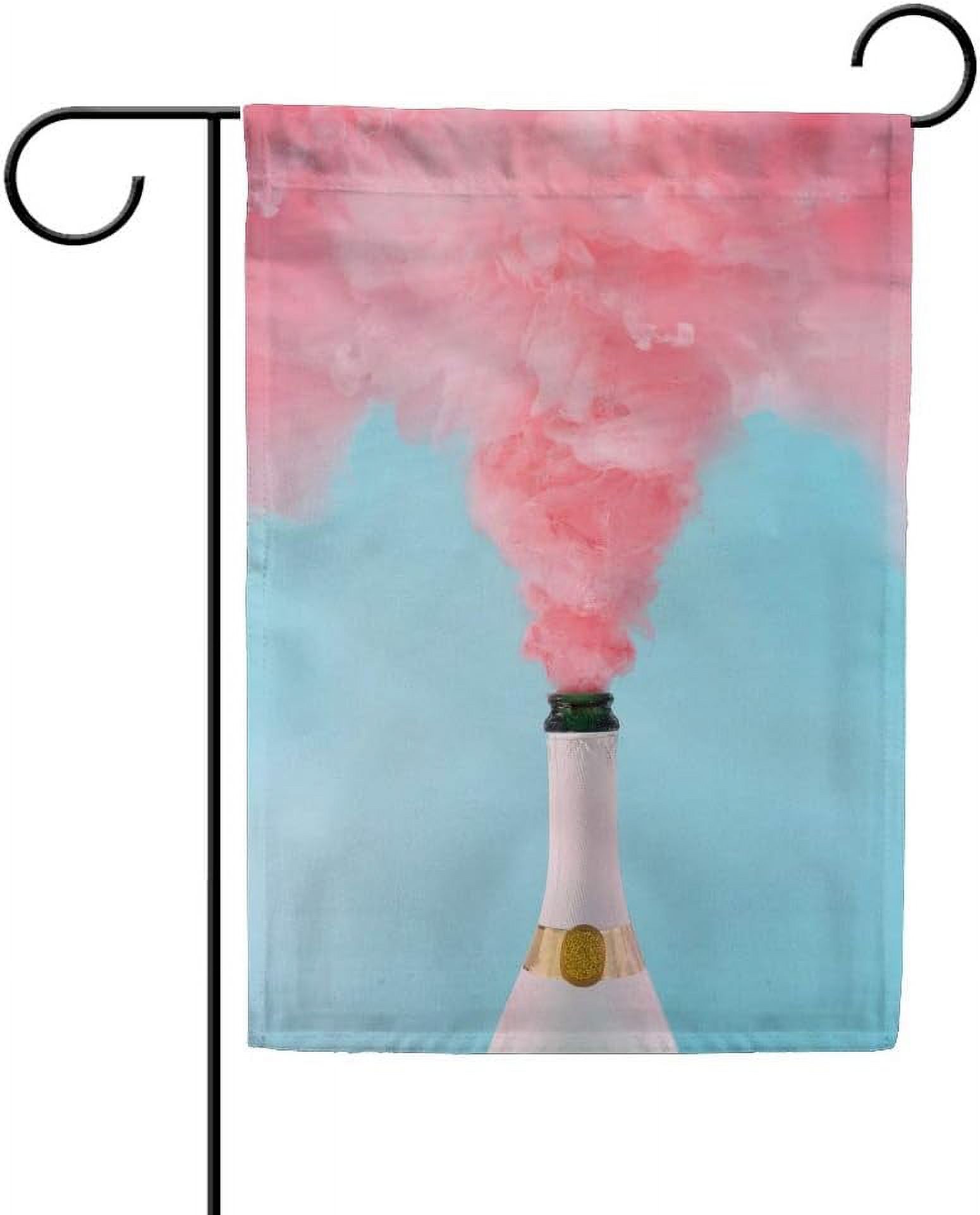 Garden Flag Outdoor Flags Banners ﻿Pastel Pink Champagne Explosion ...