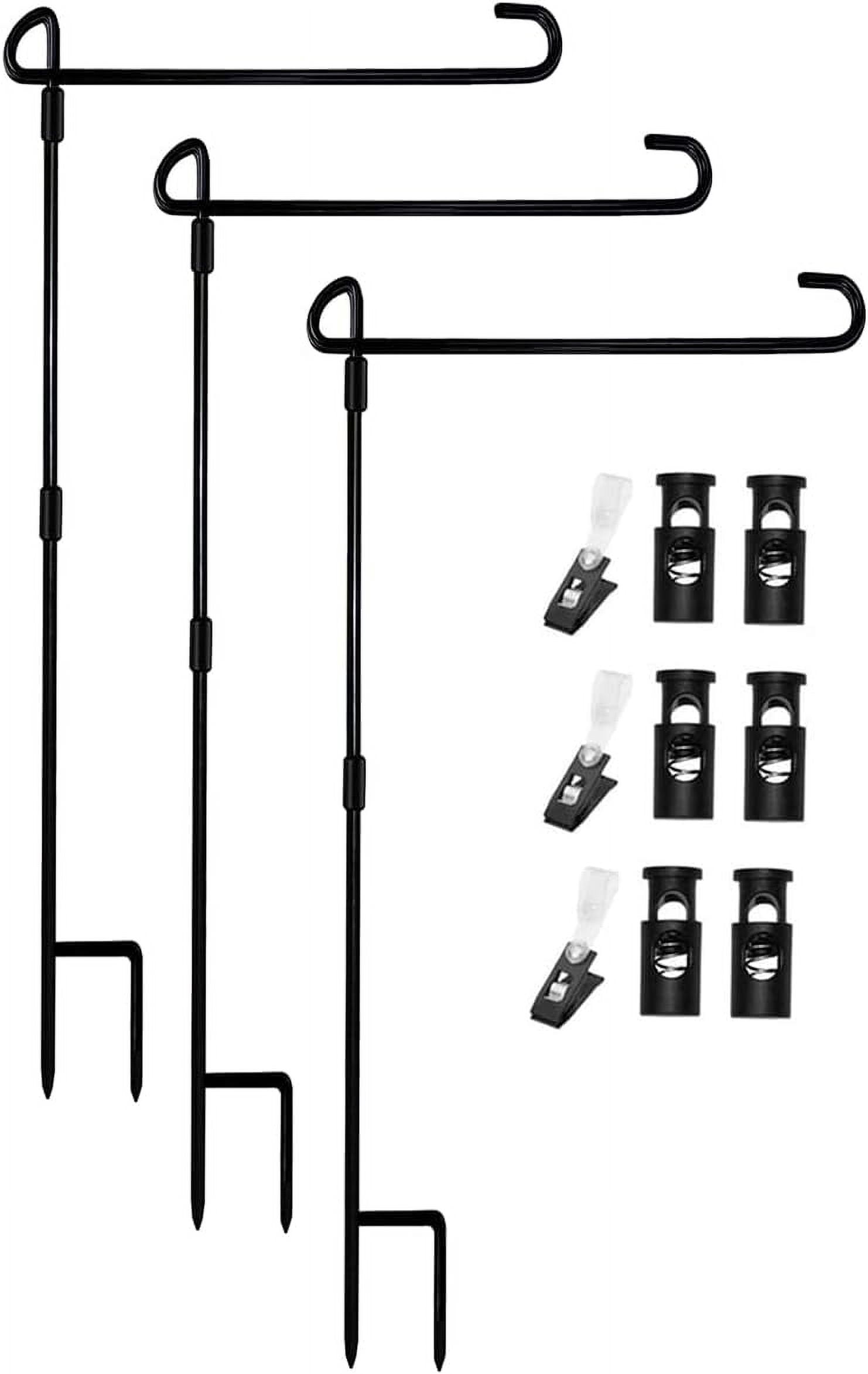 Garden Flag Pole Stand Holder, Garden Flags for Outside with Flag ...