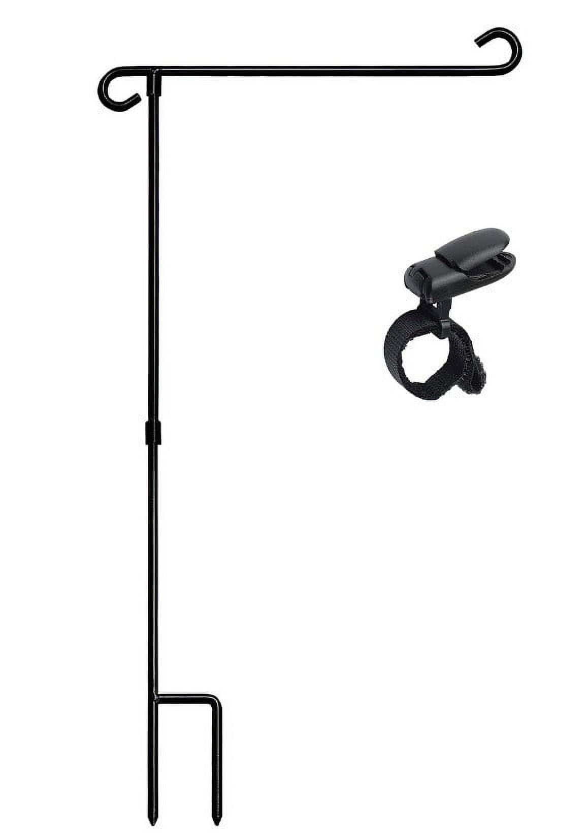 Garden Flag Stand Pole | Heavy Duty Wrought Iron | Weatherproof Rust ...