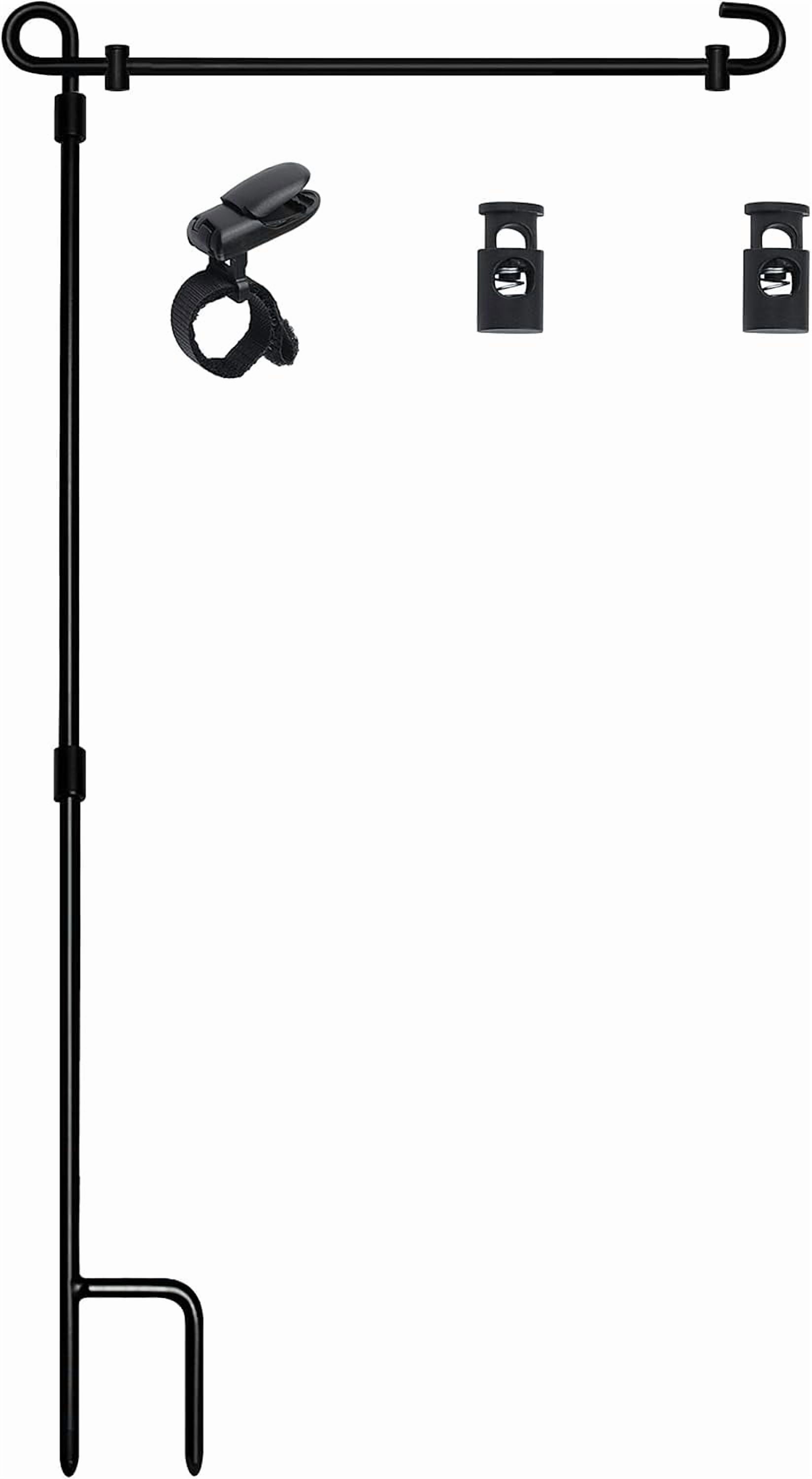 Garden Flag Stand, Premium Garden Flag Pole Holder Metal Powder-Coated ...