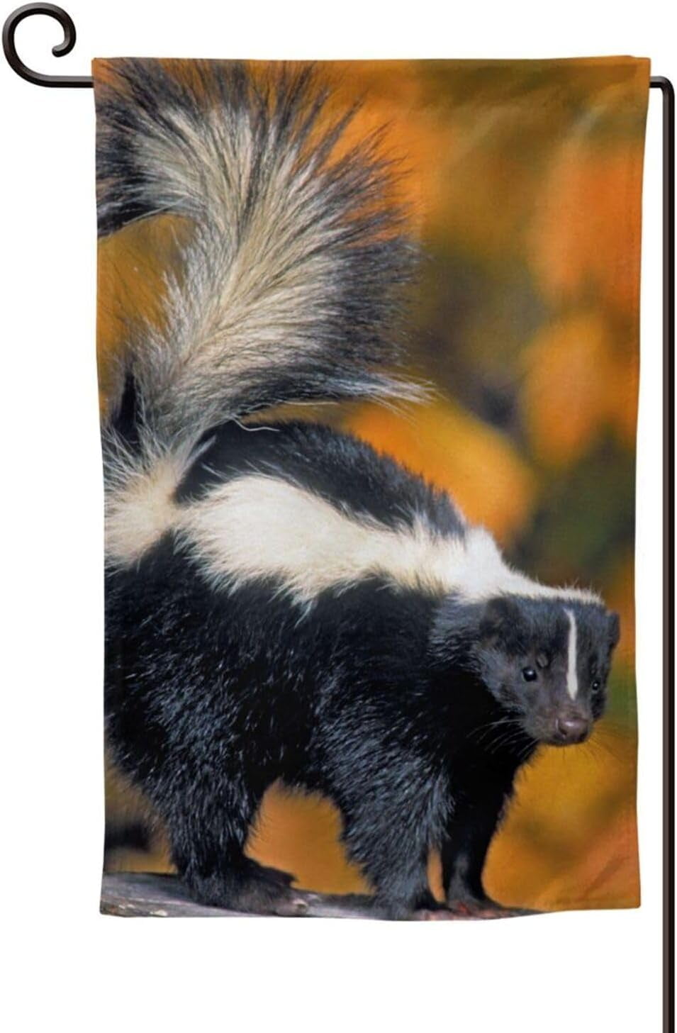 Garden Flag, Striped Skunk Double -Sided Courtyard Decoration Flag ...