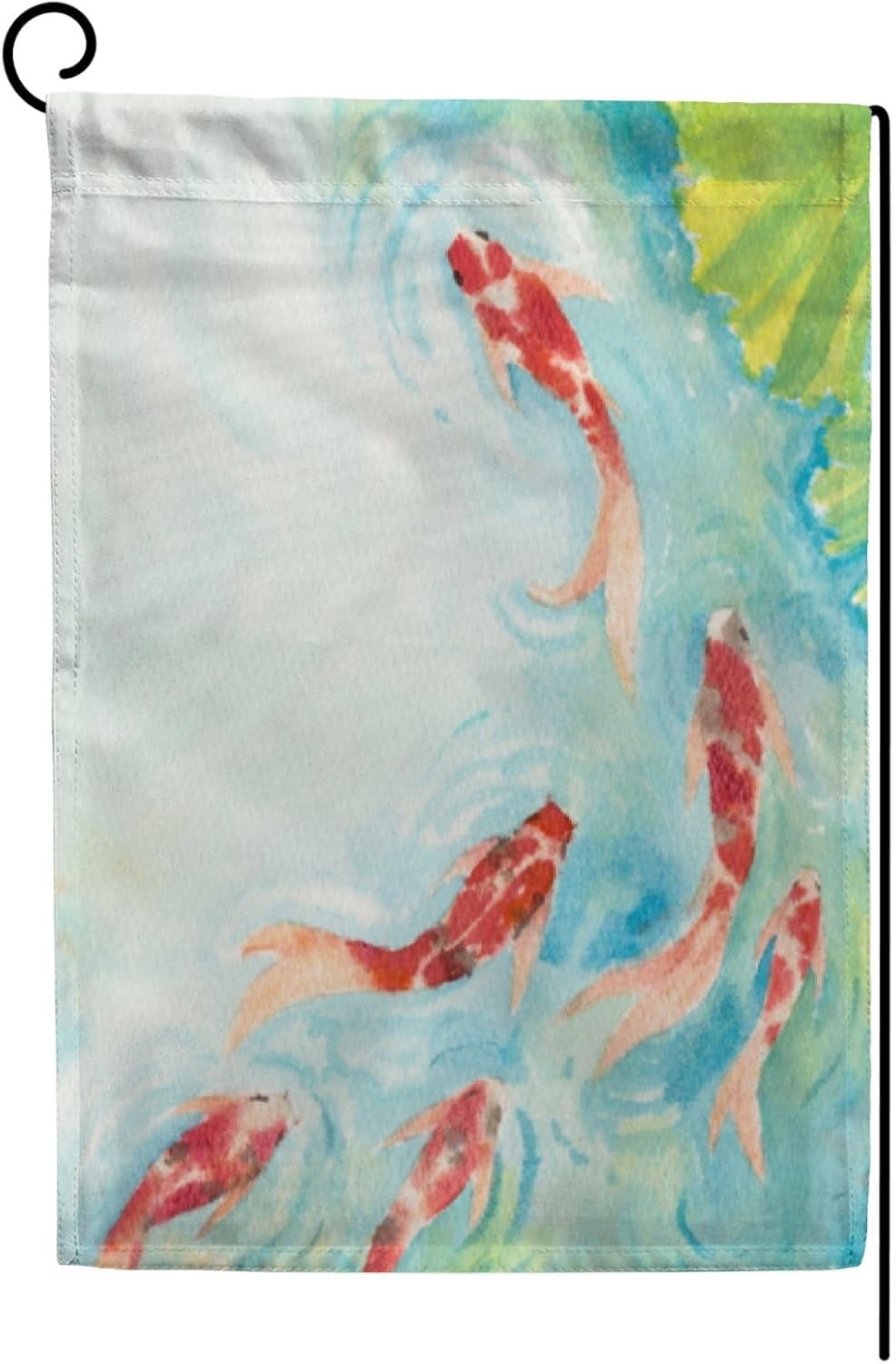 Garden Flag Vertical Double Sided Yard Flags Koi Carp Fish Good Luck ...
