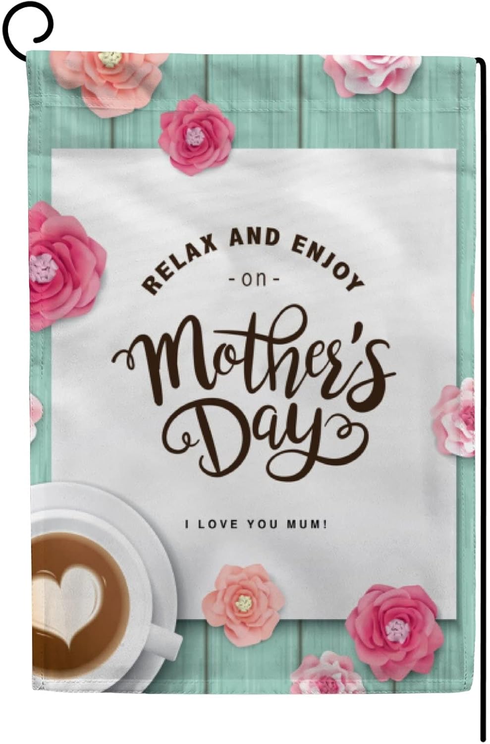 Garden Flag Vertical Double Sided Yard Flags Mother'S Day Love Mum ...