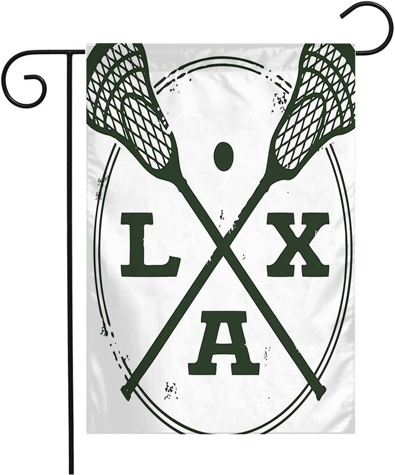 Garden Flag Welcome Flag Lacrosse Crest Lax Old Vintage Style College ...