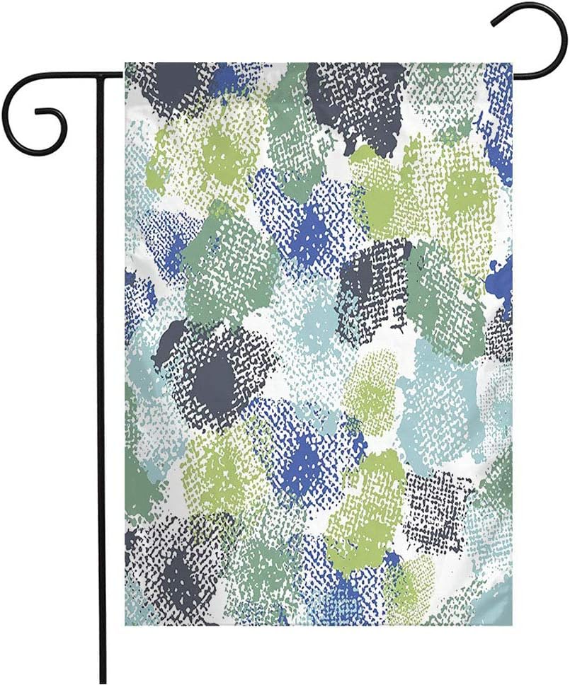 Garden Flag Welcome Flag Paint Wrinkled Pencils Pattern Canvas Hand ...