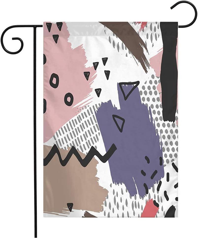 Garden Flag Welcome Flag Pop Paint Fashion Freehand Palette 90S ...