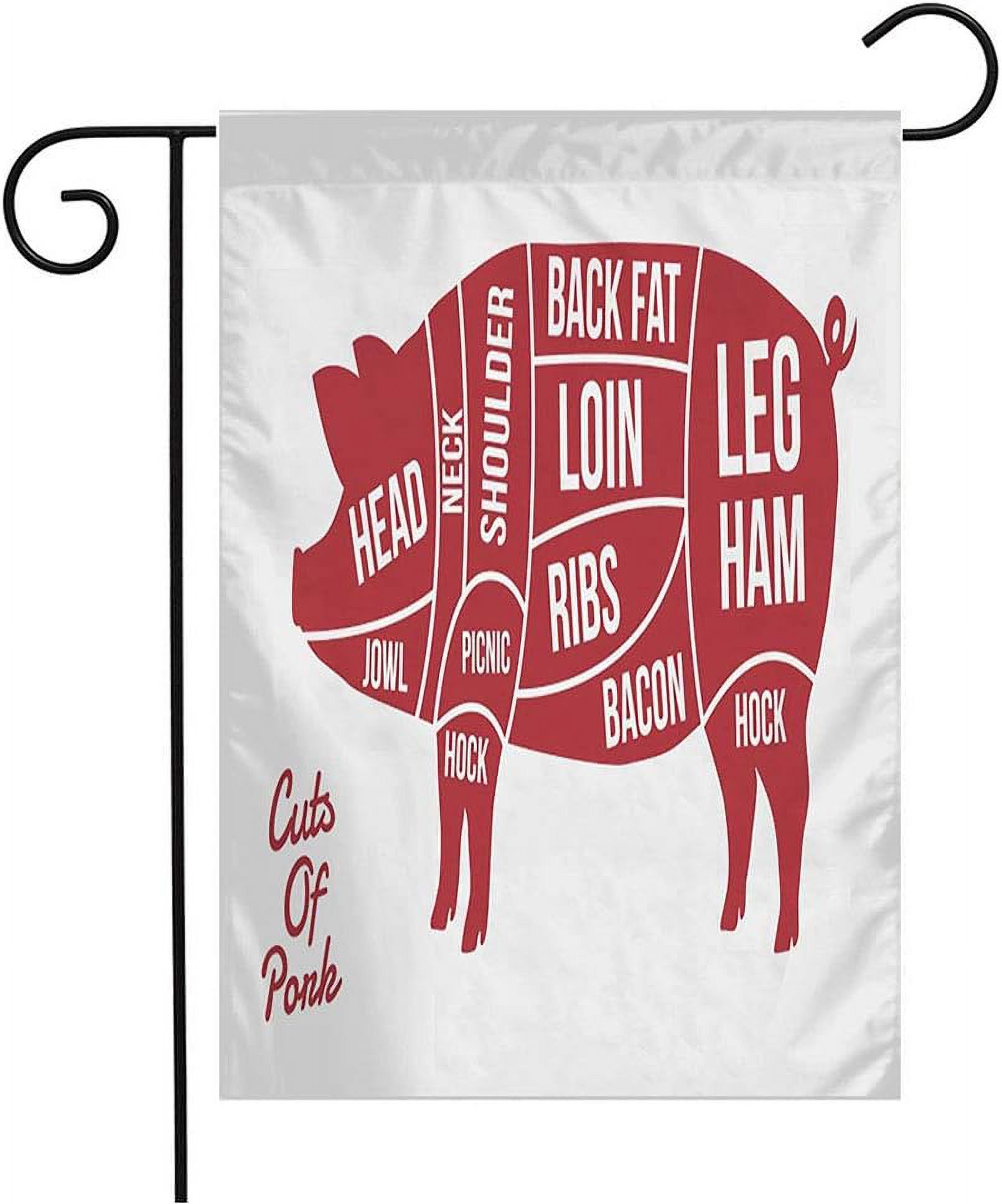 Garden Flag Welcome Flag Restaurant Grill Preparation Chart Outline ...
