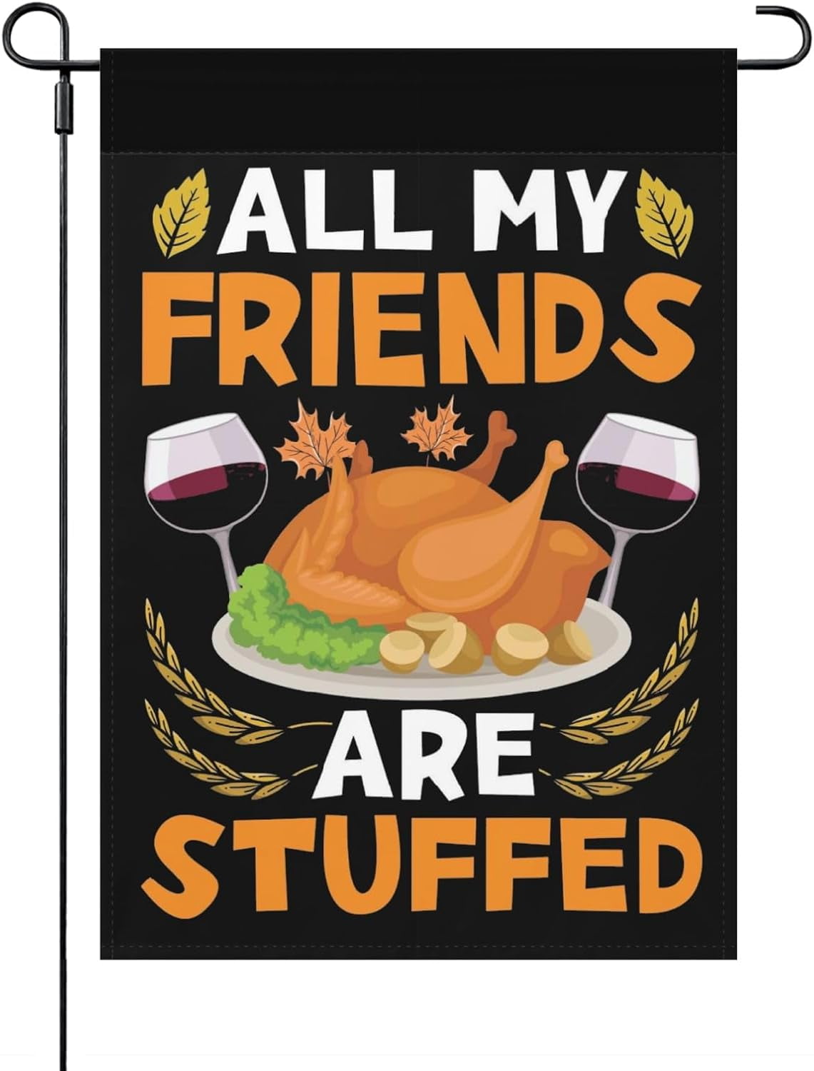 Garden Flag all my friends are stuffed Garden Flag Hilarious Small ...