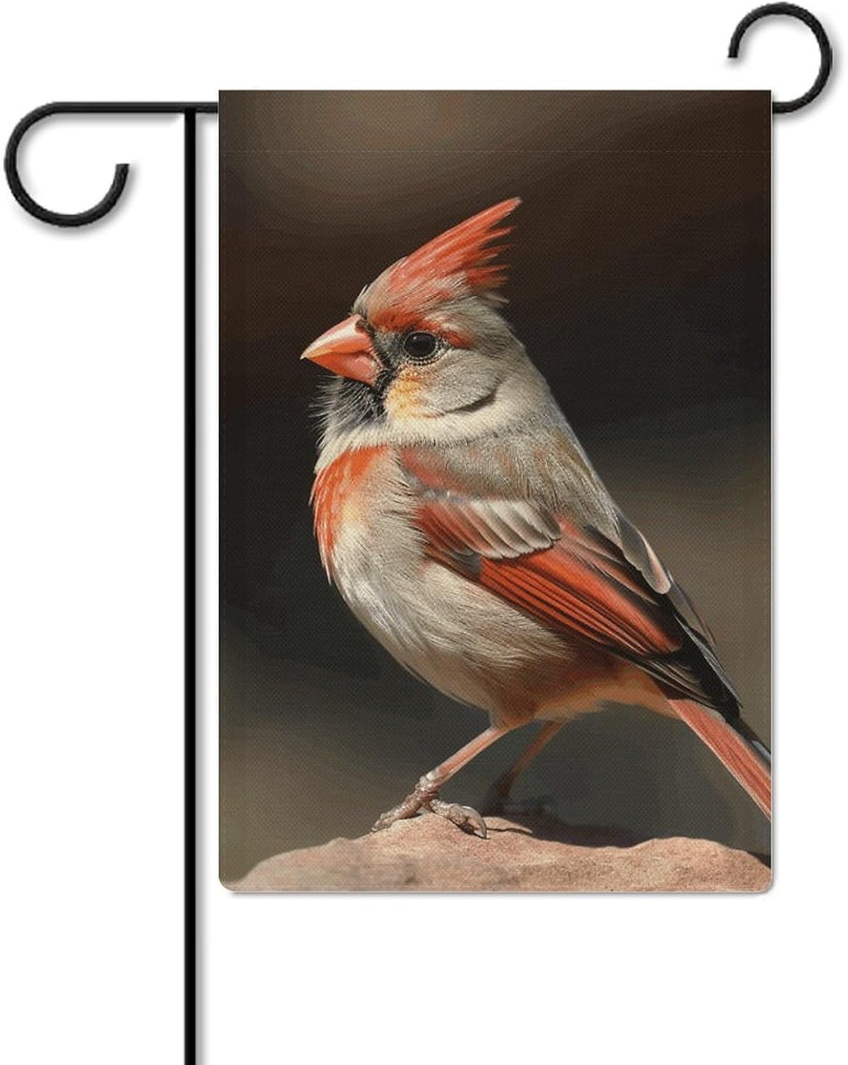 Garden Flags 12x18 inch Double Sided Bird on Rock Yard Flags Linen ...