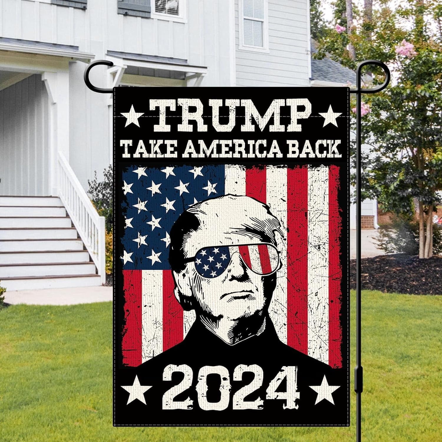Garden Flags 2024 Flag,Take America Back Garden Flag,Flag Supporters for Donald President 2024 ...
