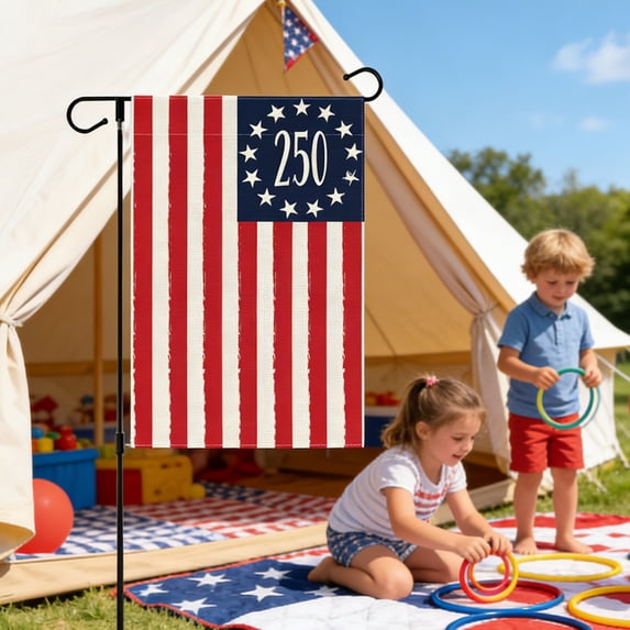 Garden Flags 250th Anniversary Usa Patriotic Banner,1776-2026 ...
