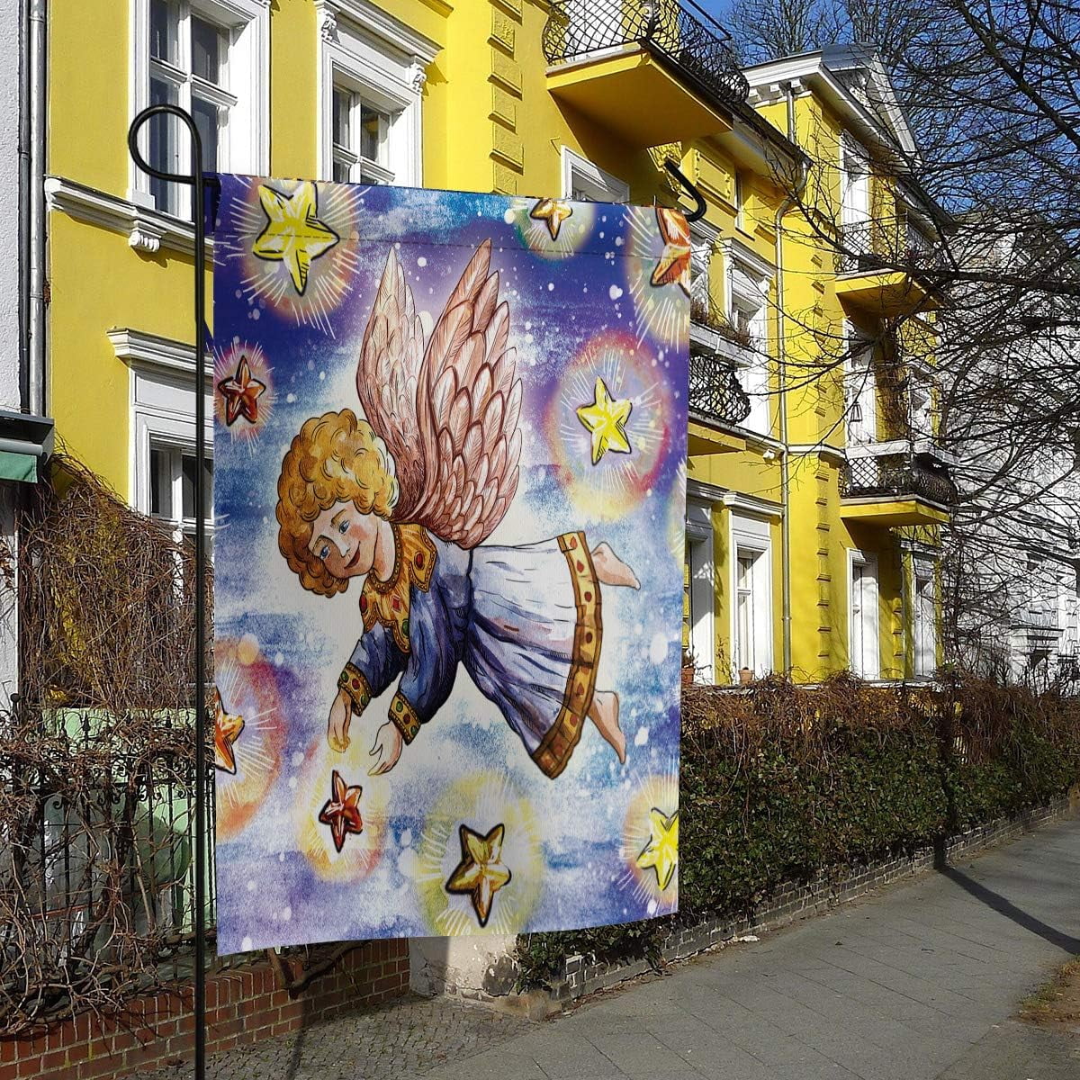 Garden Flags, Angel And Stars Garden Flag, Yard Decorations Outdoor ...