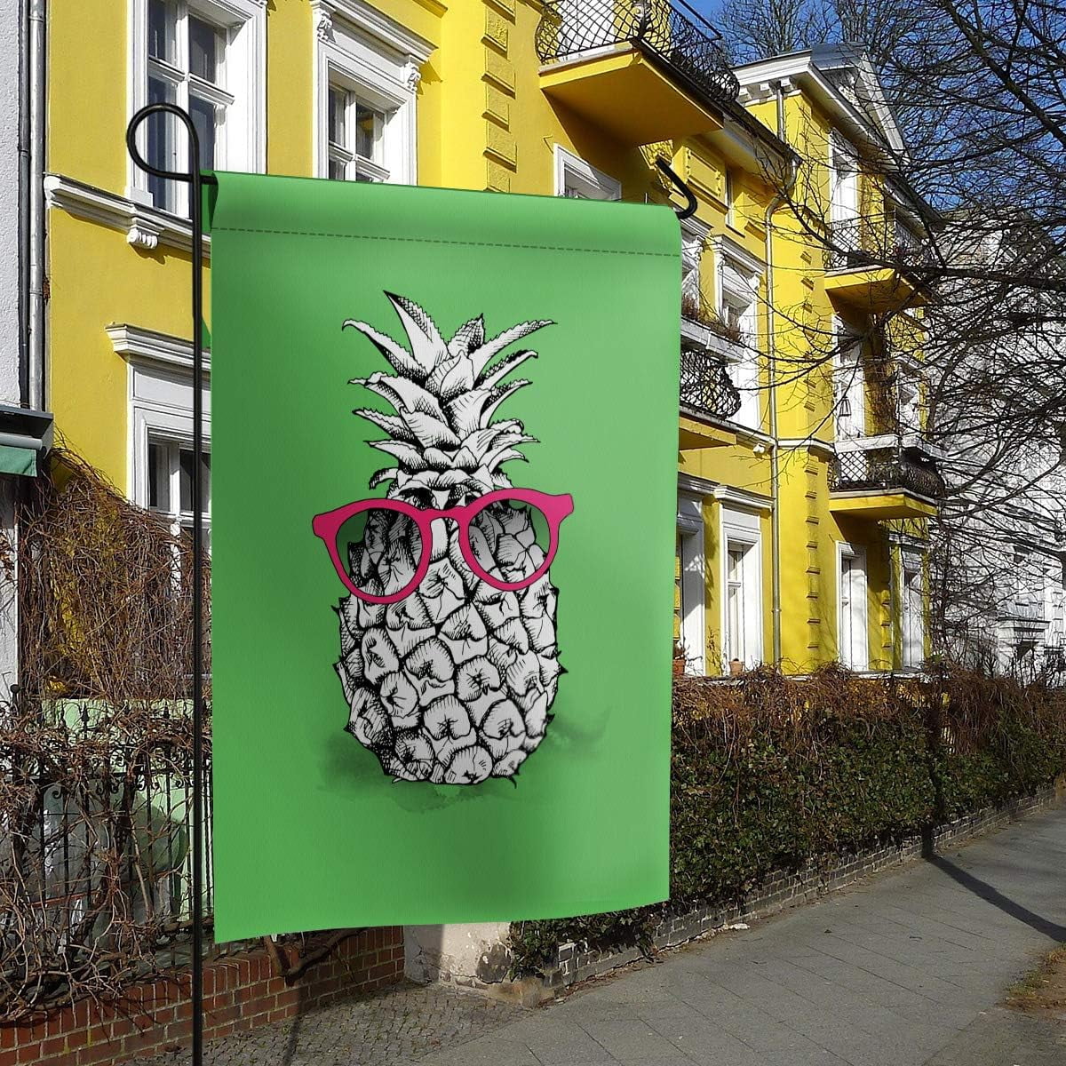 Garden Flags, Cartoon Pineapple Painting Garden Flag, Yard Decorations Outdoor, Garden Decor ...