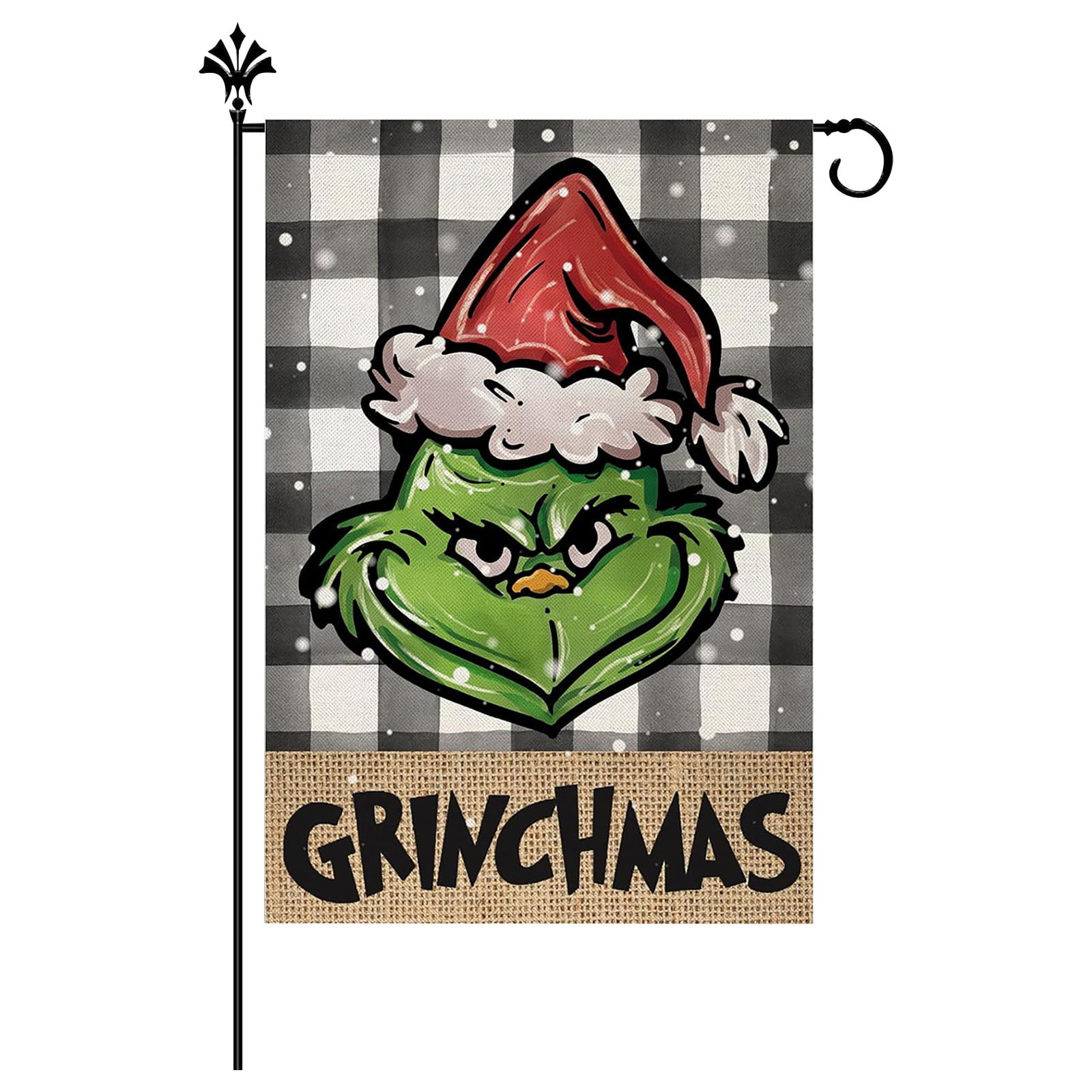 Garden Flags Christmas Grinch, Garden Grinch Flags Christmas Garden ...