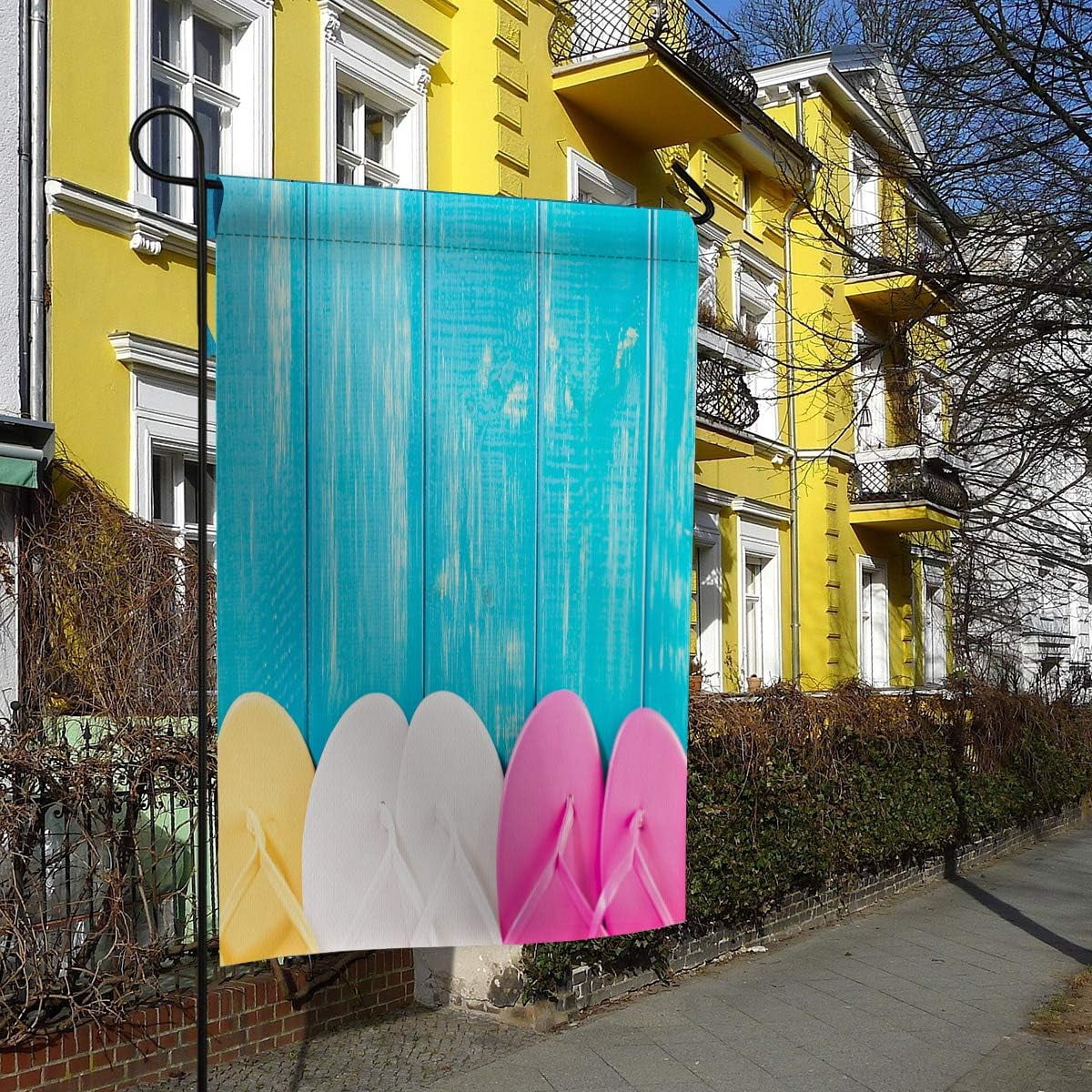 Garden Flags, Color Flip Flops Garden Flag, Yard Decorations Outdoor ...